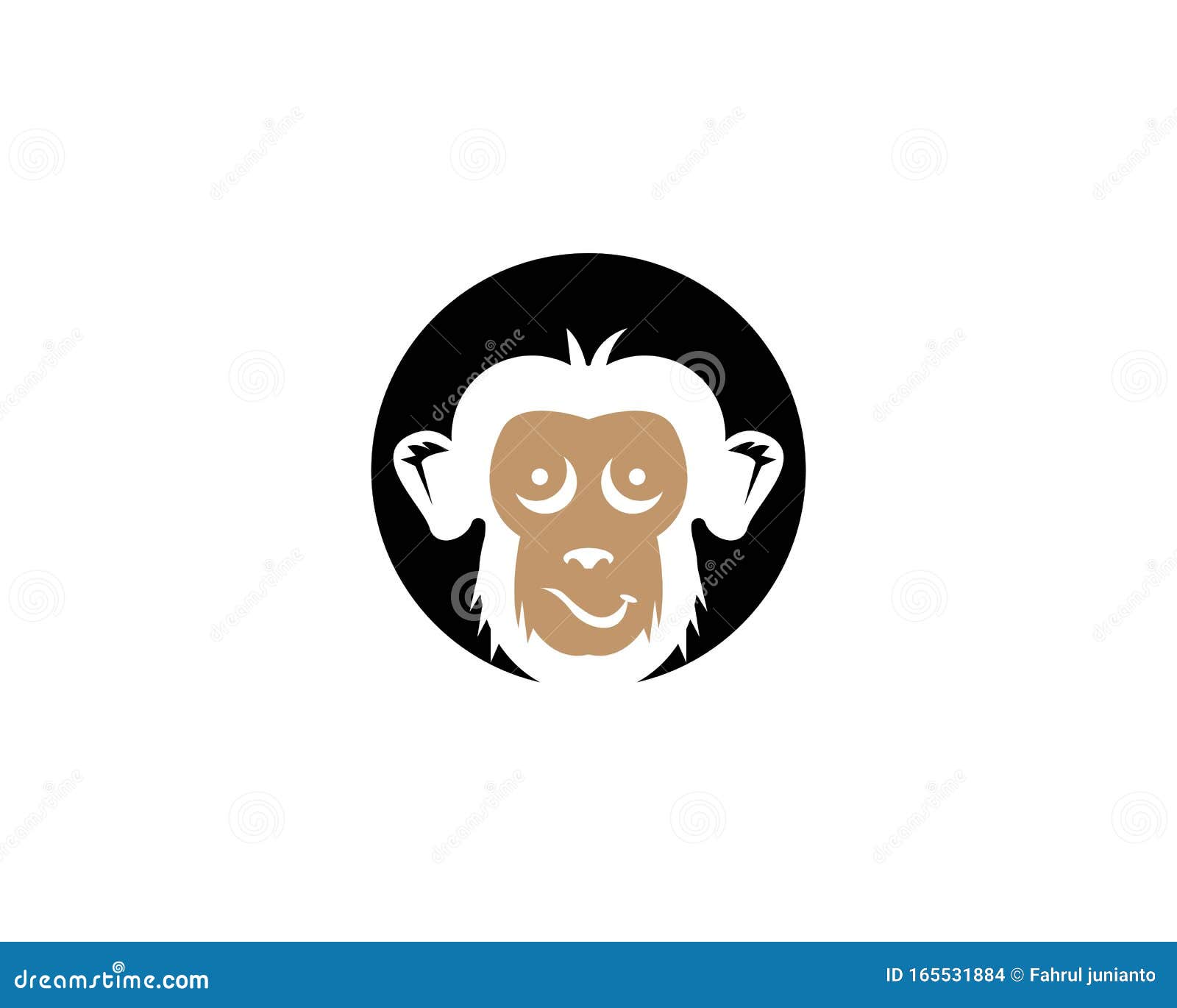 Monkey Icon Logo Design Vector Illustration Stock Vector - Illustration ...