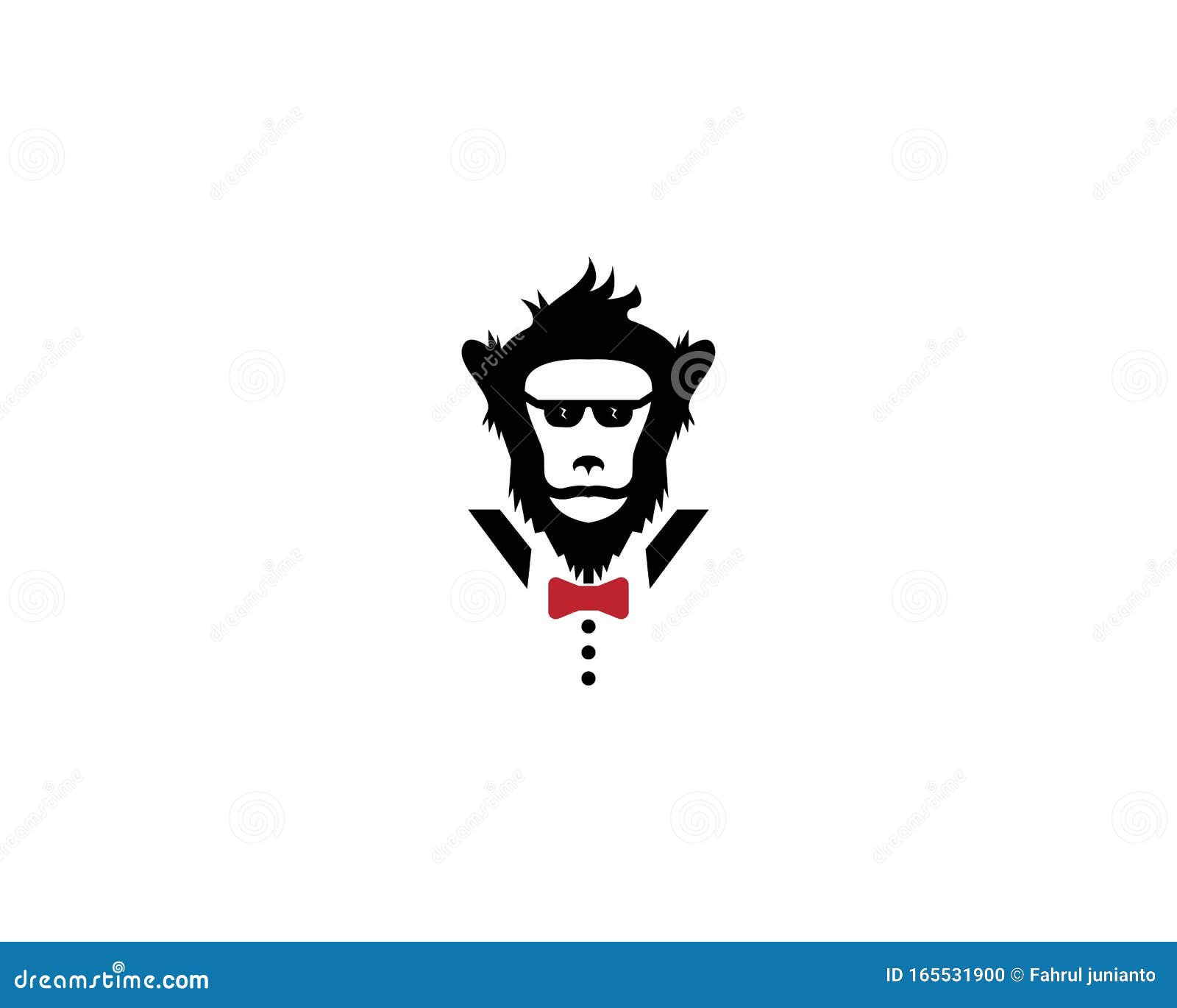 Monkey Icon Logo Design Vector Illustration Stock Vector - Illustration ...