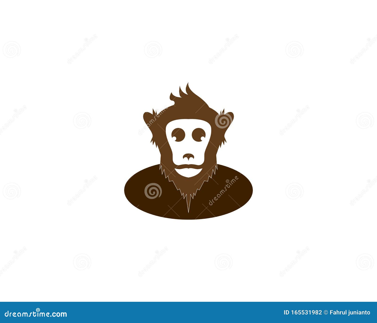 Monkey Icon Logo Design Vector Illustration Stock Vector - Illustration ...
