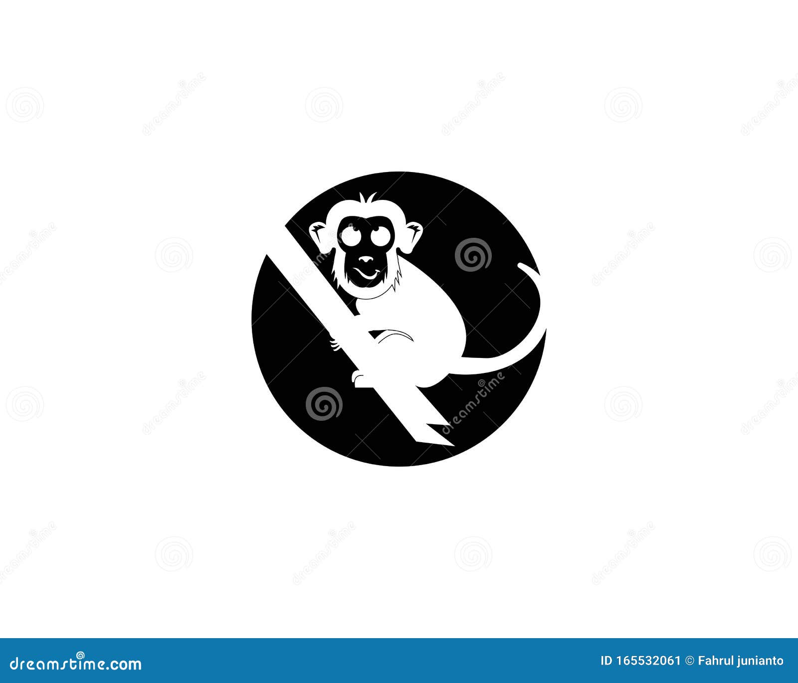 Monkey Icon Logo Design Vector Illustration Stock Vector - Illustration ...
