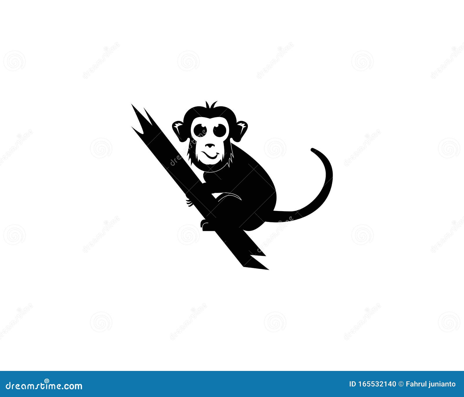 Monkey Icon Logo Design Vector Illustration Stock Vector - Illustration ...