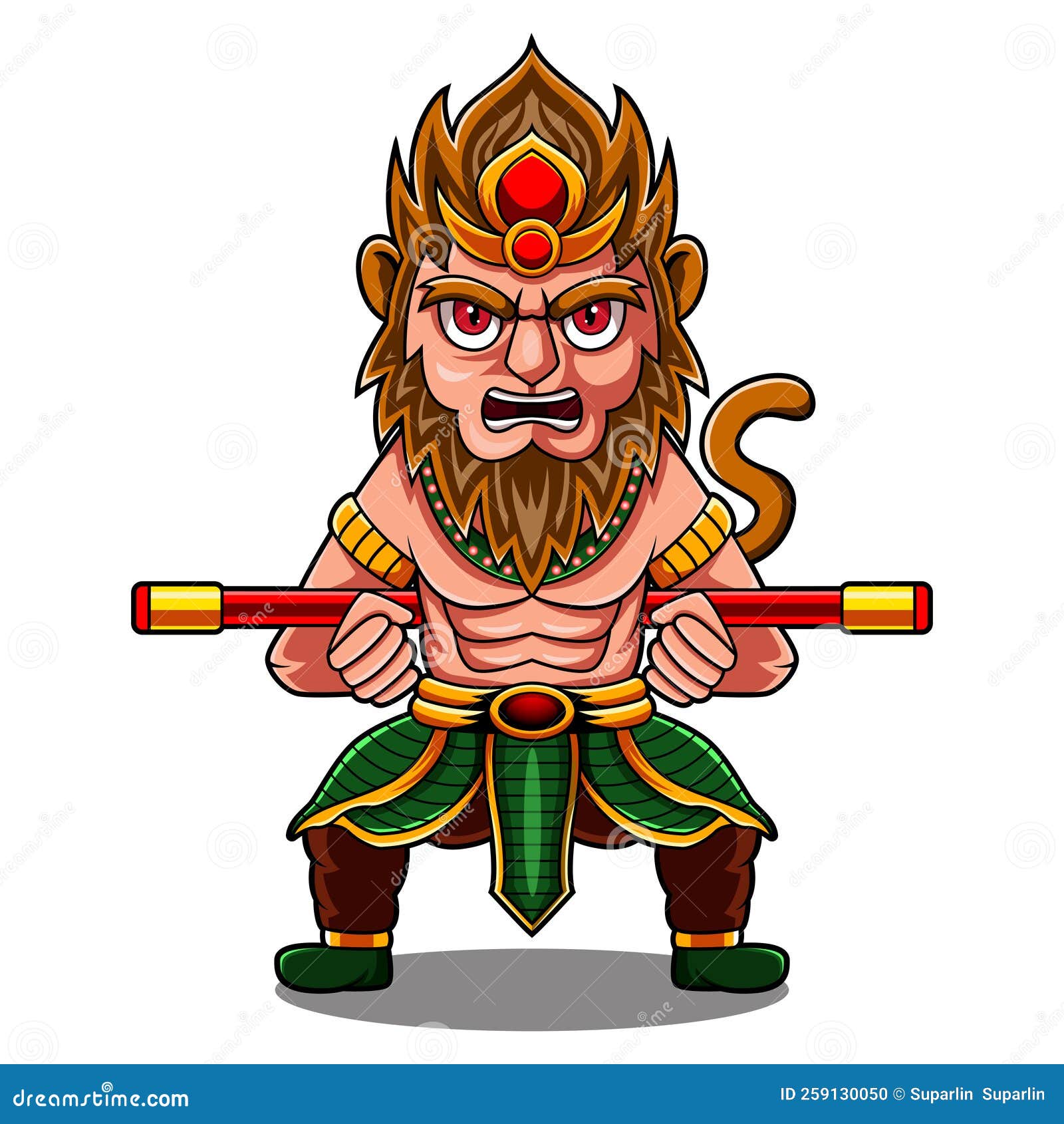 Monkey King Chibi Mascot Logo Royalty-Free Stock Image | CartoonDealer ...