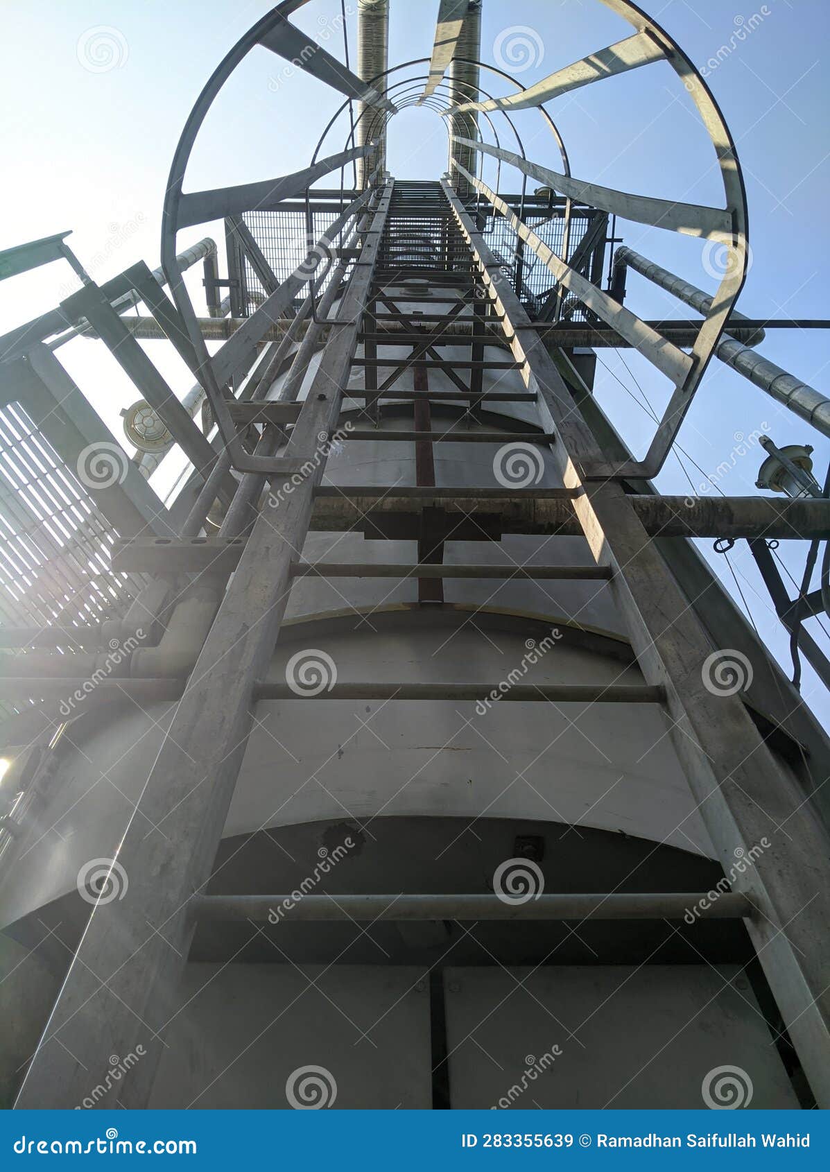 Monkey Ladder at the Factory Stock Image - Image of ladder, monkey ...
