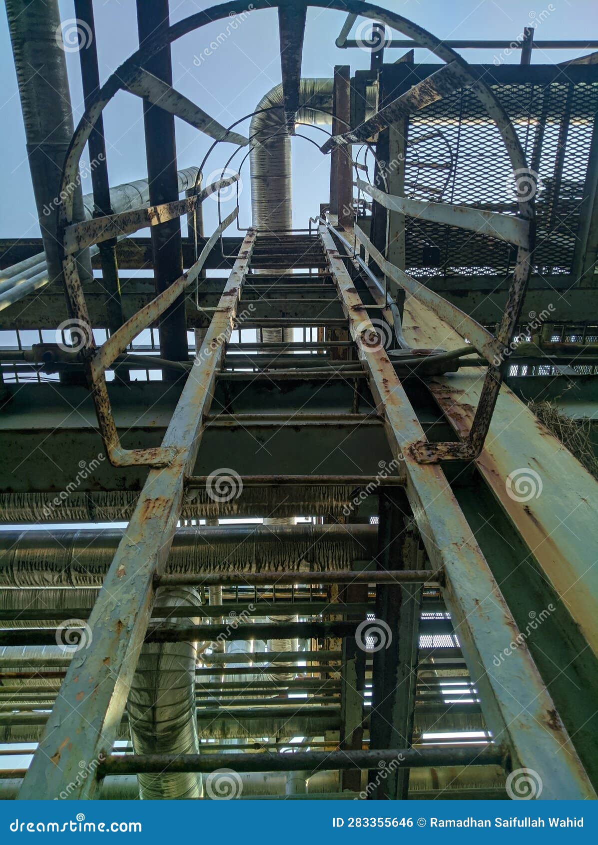 Monkey Ladder at the Factory Stock Photo - Image of upper, unit: 283355646