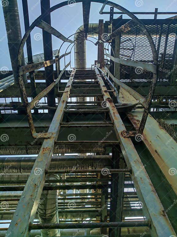 Monkey Ladder at the Factory Stock Photo - Image of upper, unit: 283355646