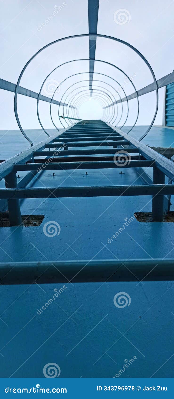 Monkey Ladder In An Industrial Building Royalty-Free Stock Photo ...