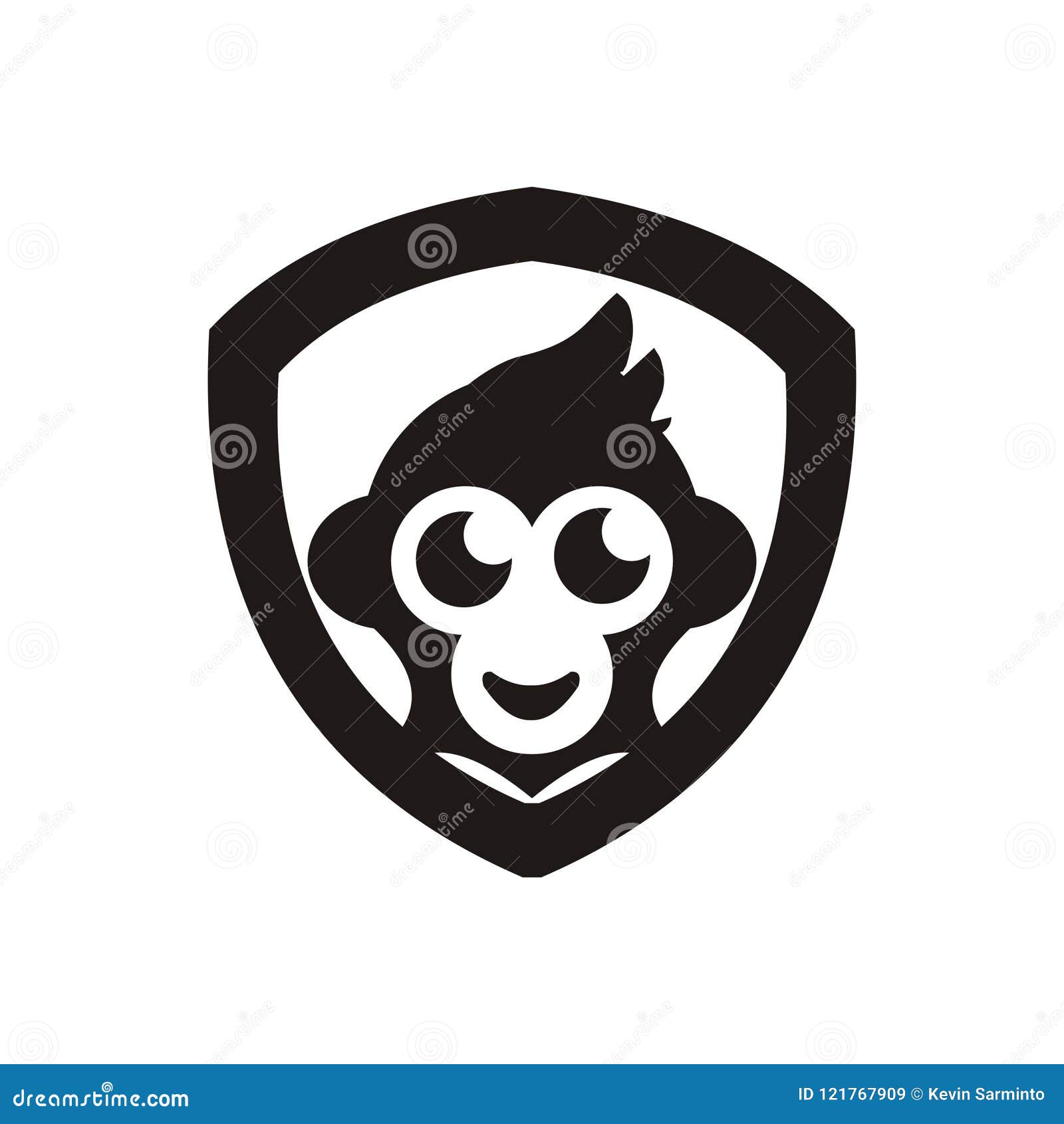 Monkey Logo Design Inspiration Stock Vector - Illustration of mammal ...