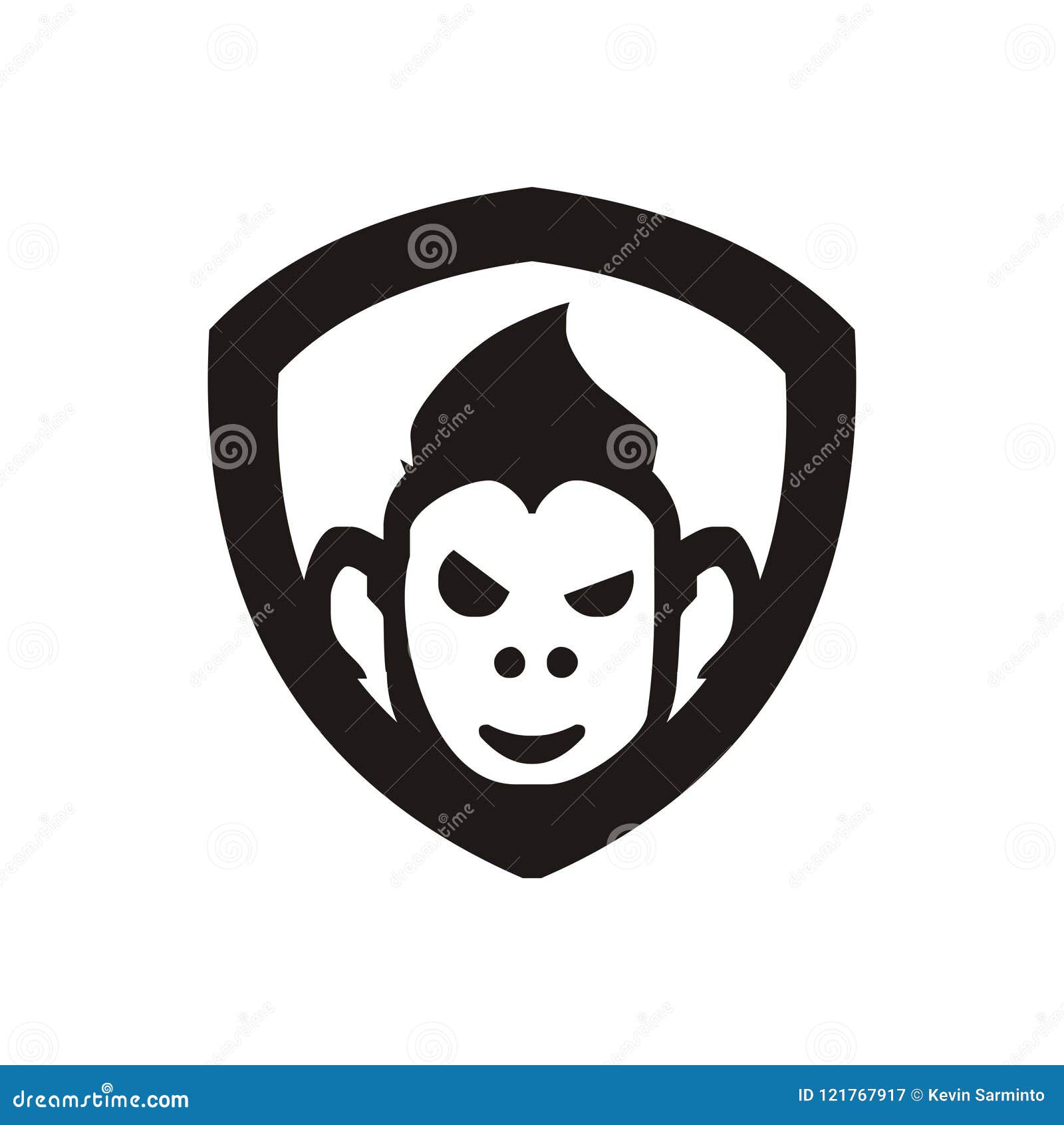 Monkey Logo Design Inspiration Stock Vector - Illustration of ...