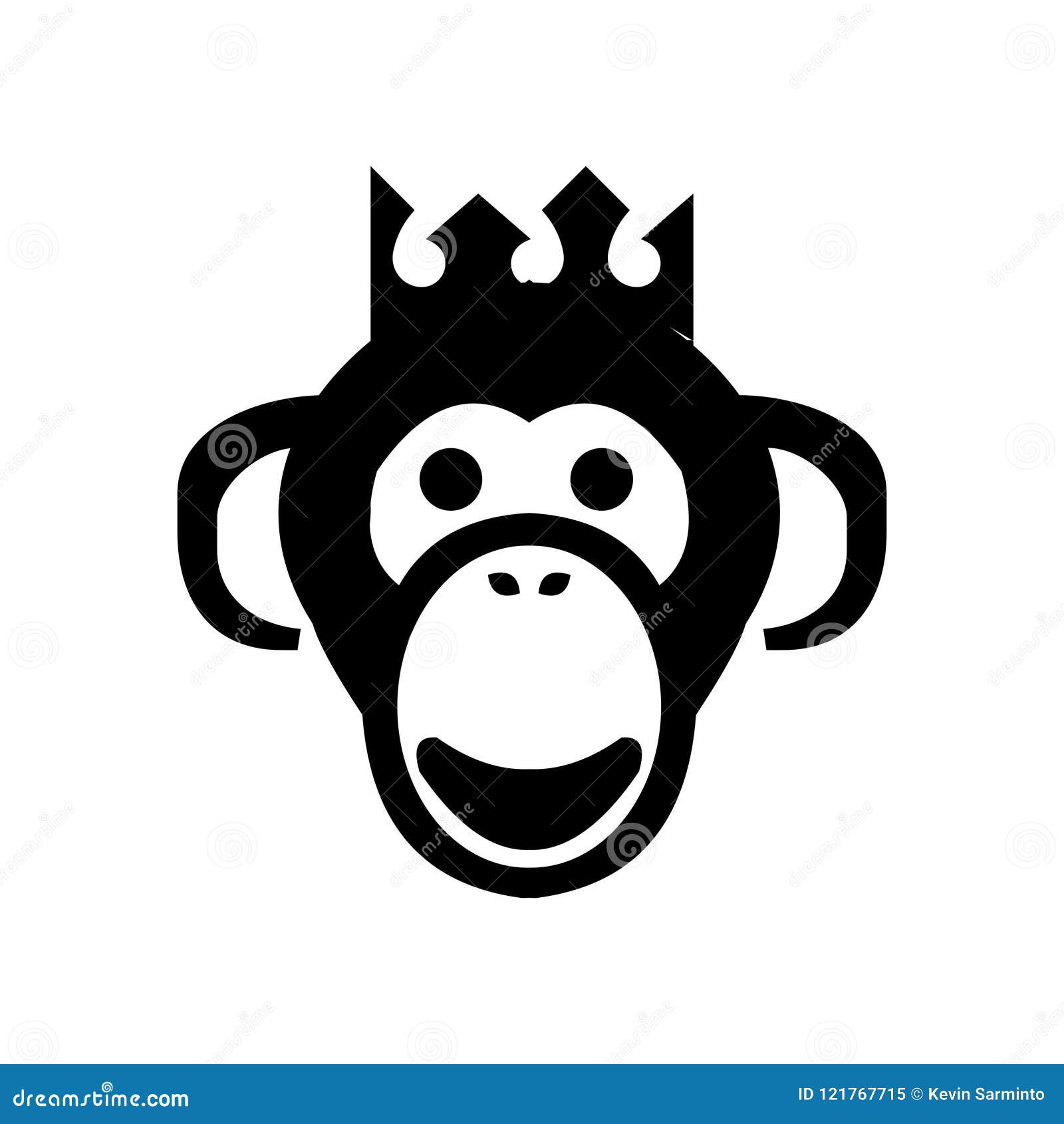 Monkey Logo Design Inspiration Stock Vector - Illustration of king ...