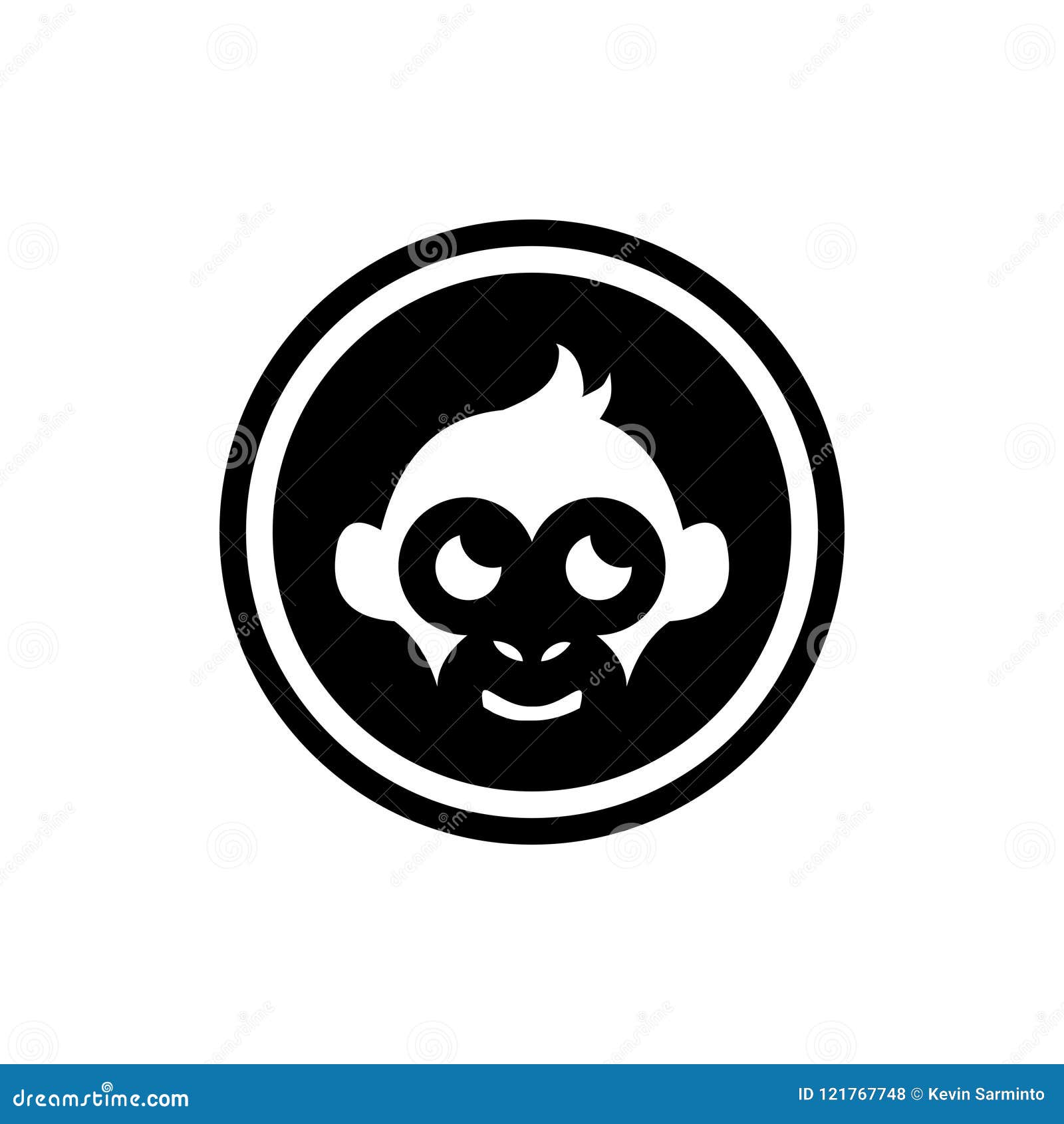 Monkey Logo Design Inspiration Stock Vector - Illustration of design ...