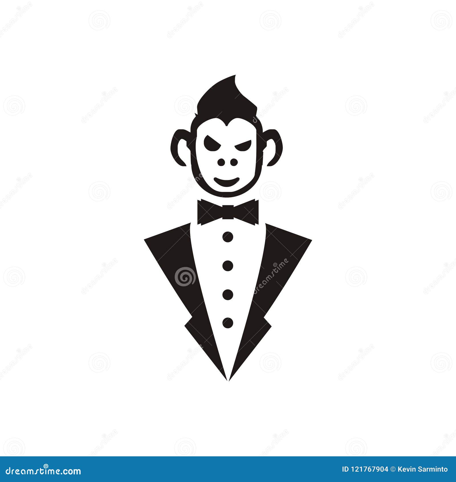 Monkey Logo Design Inspiration Stock Vector - Illustration of mascot ...