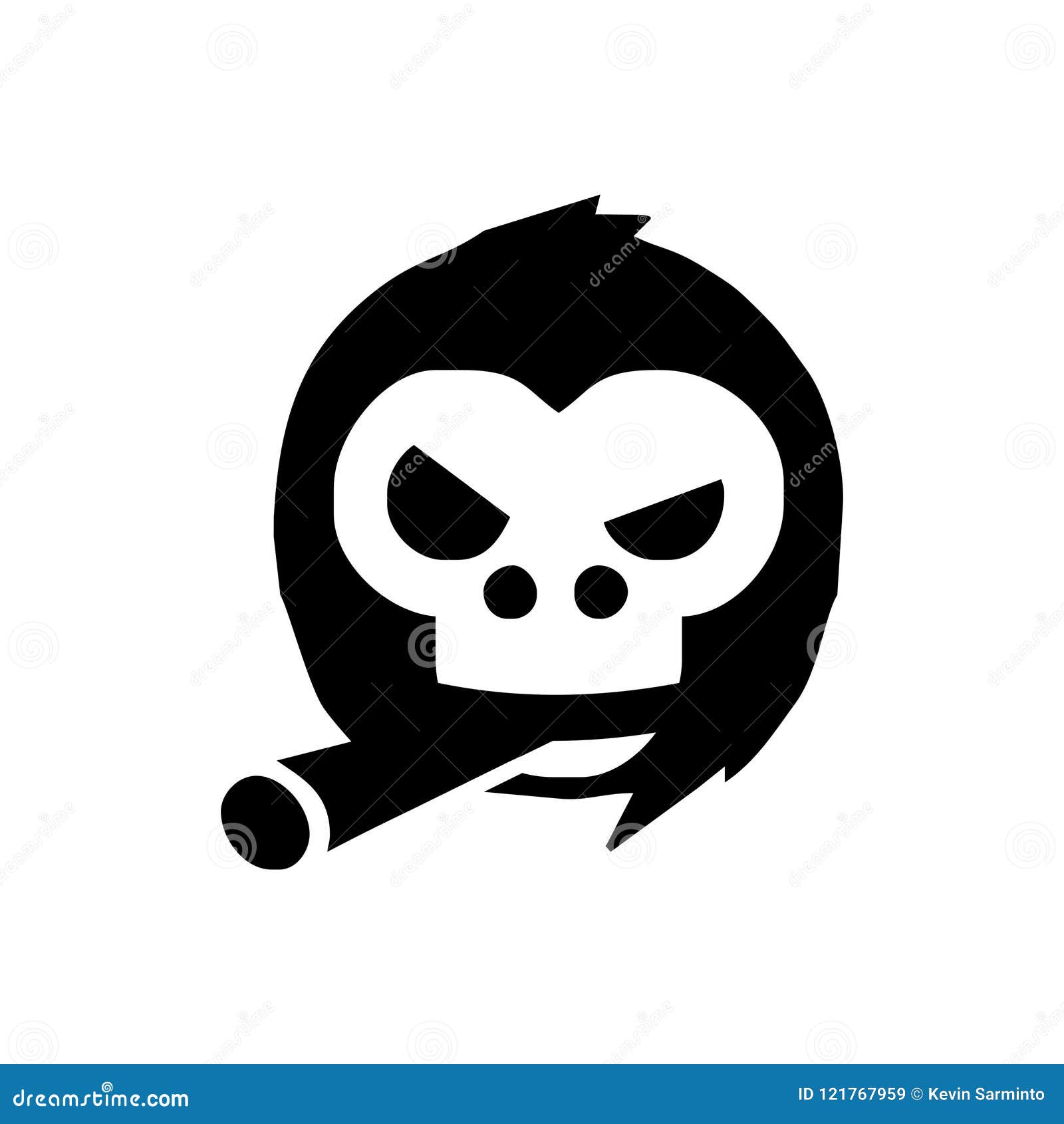 Monkey Logo Design Inspiration Stock Vector - Illustration of creative ...