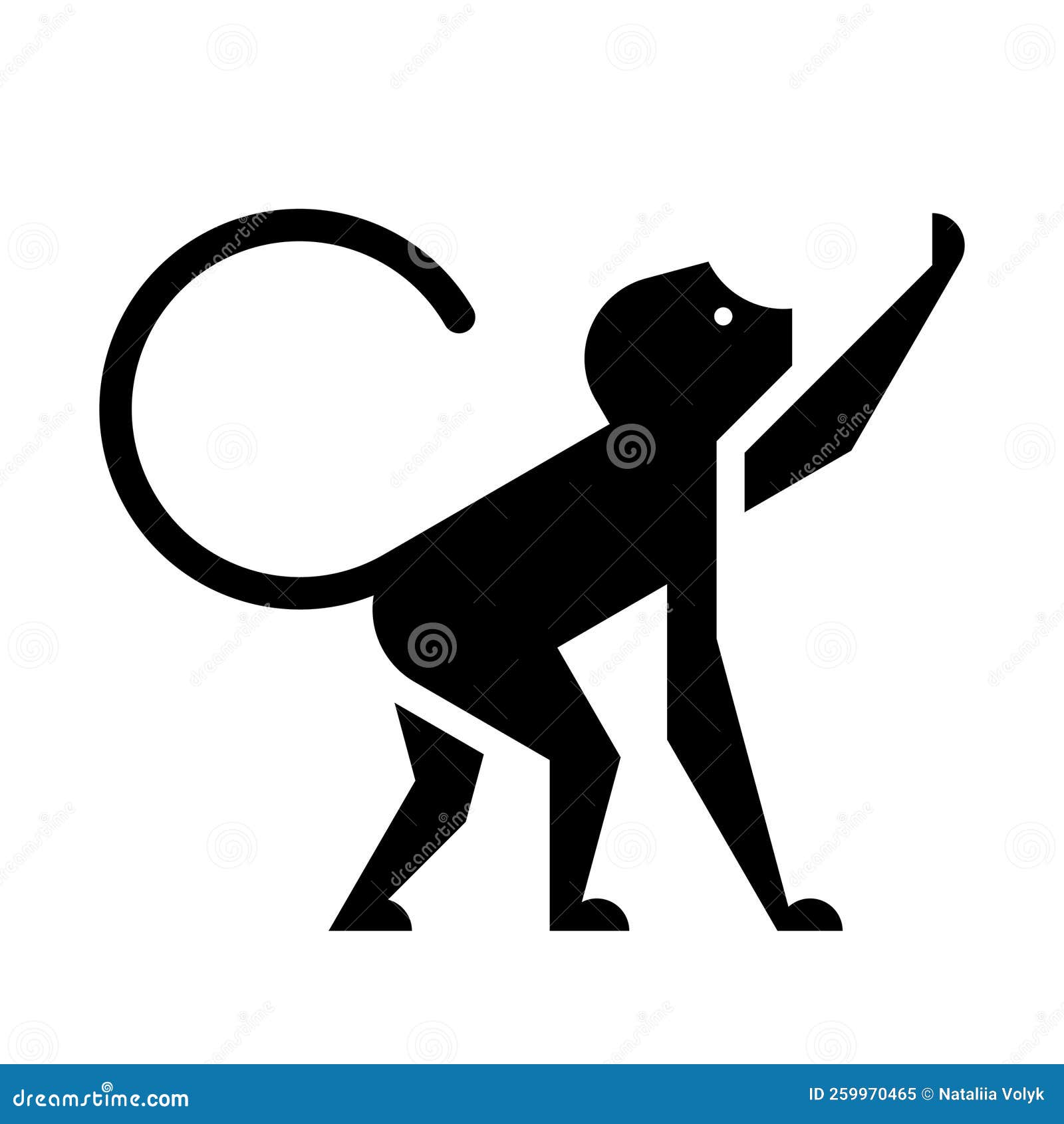 Monkey Logo stock vector. Illustration of wild, jungle - 259970465
