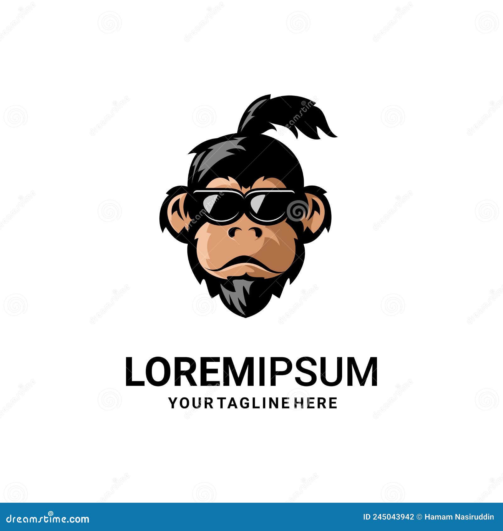Logo of monkey stock vector. Illustration of icon, graphic - 245043942