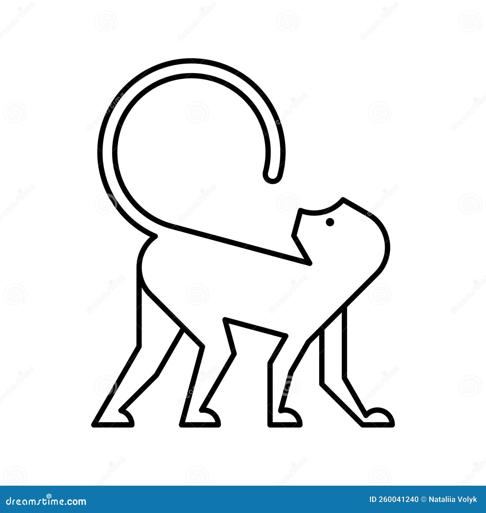 Monkey Logo stock vector. Illustration of primate, funny - 260041240