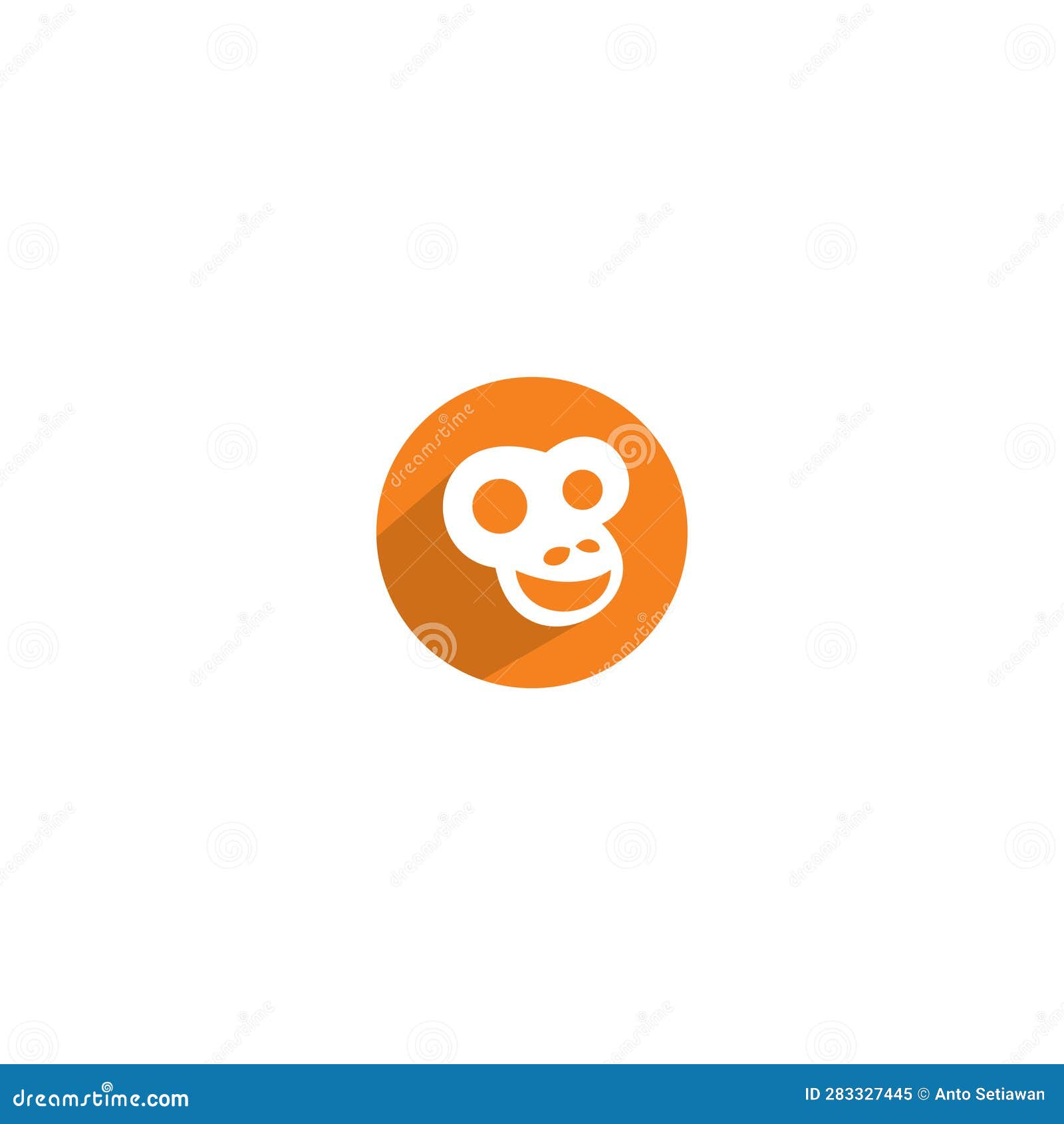 Monkey Logo Simple. Monkey Head Vector Illustration Stock Vector ...
