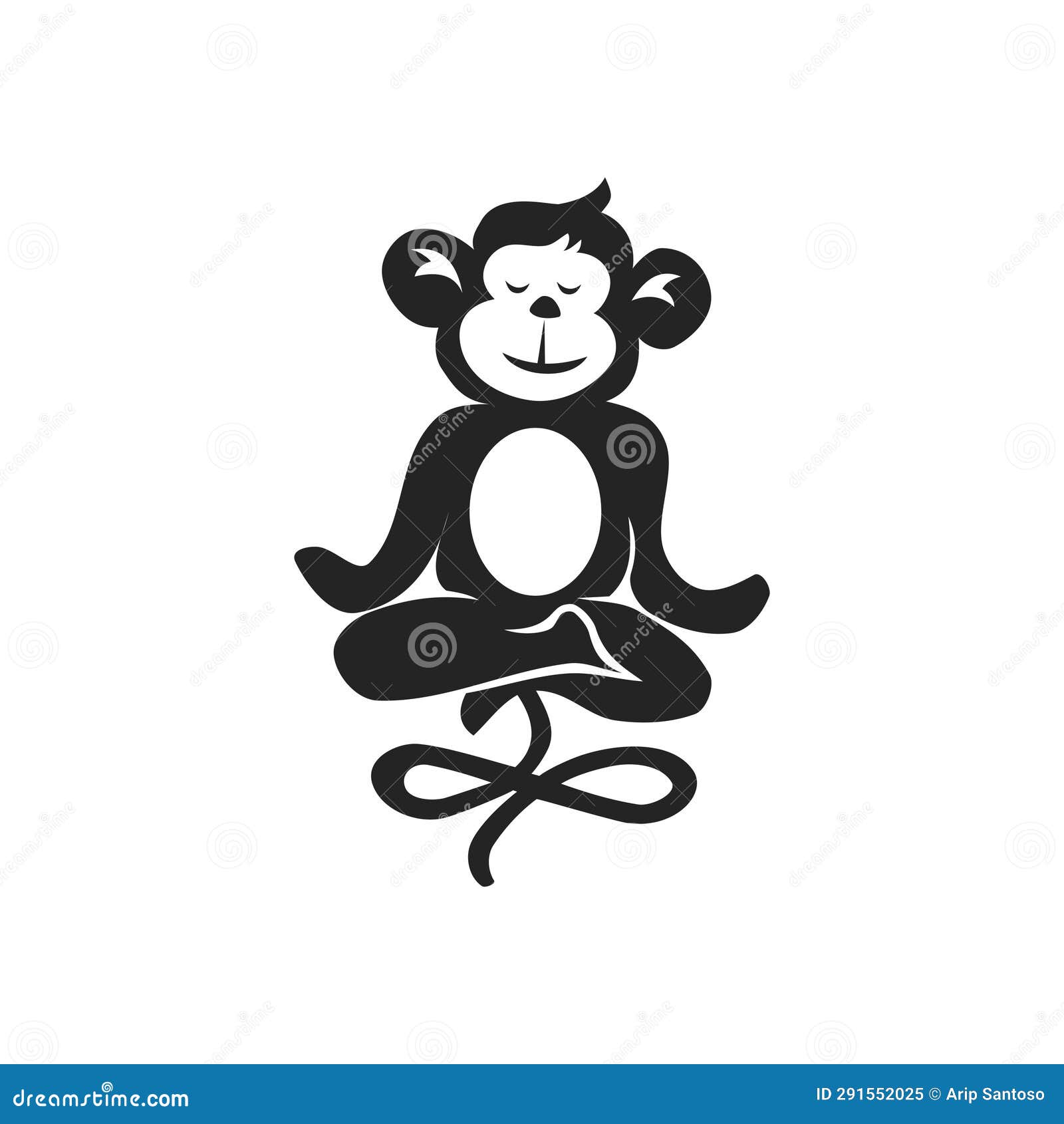 Monkey Logo Template Isolated. Brand Identity. Icon Abstract Vector ...