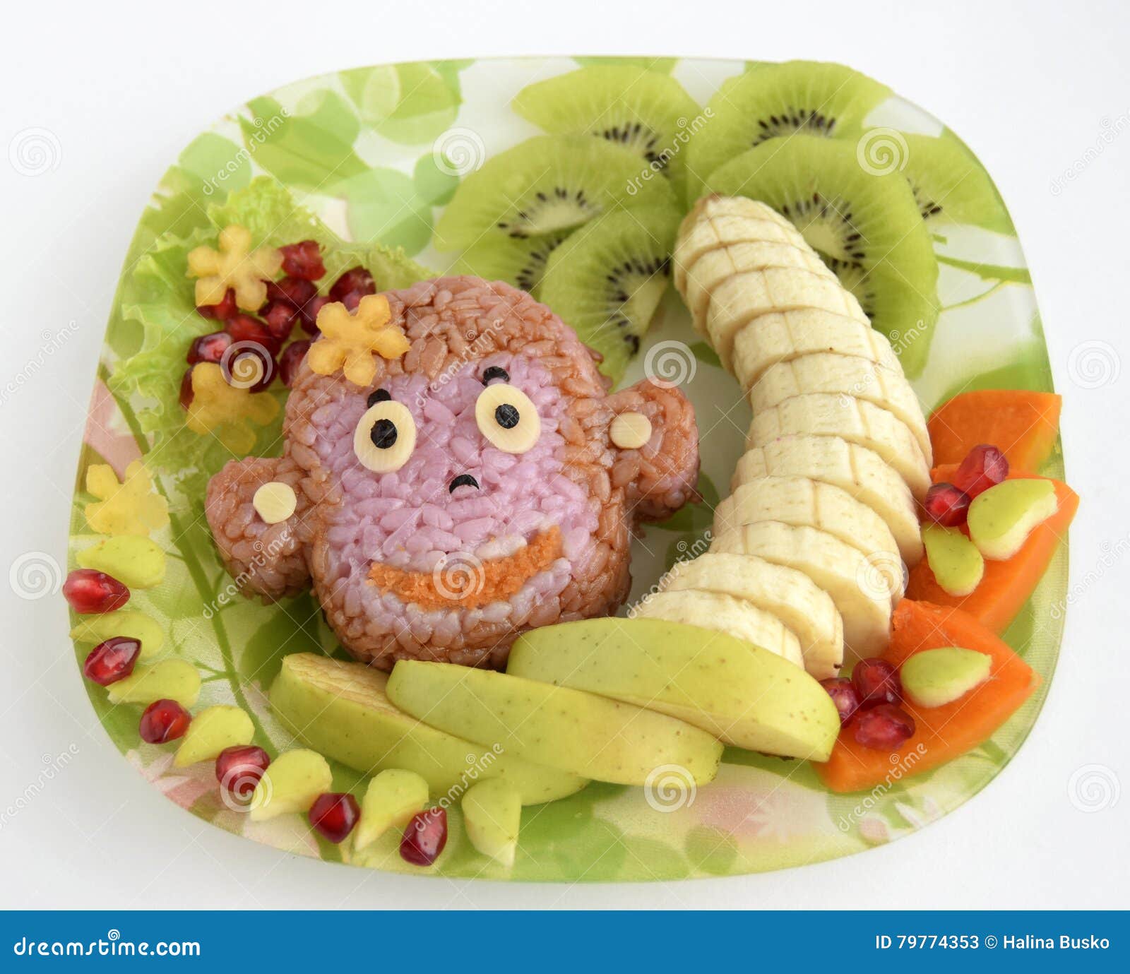 The monkey is made of rice stock image. Image of pink - 79774353