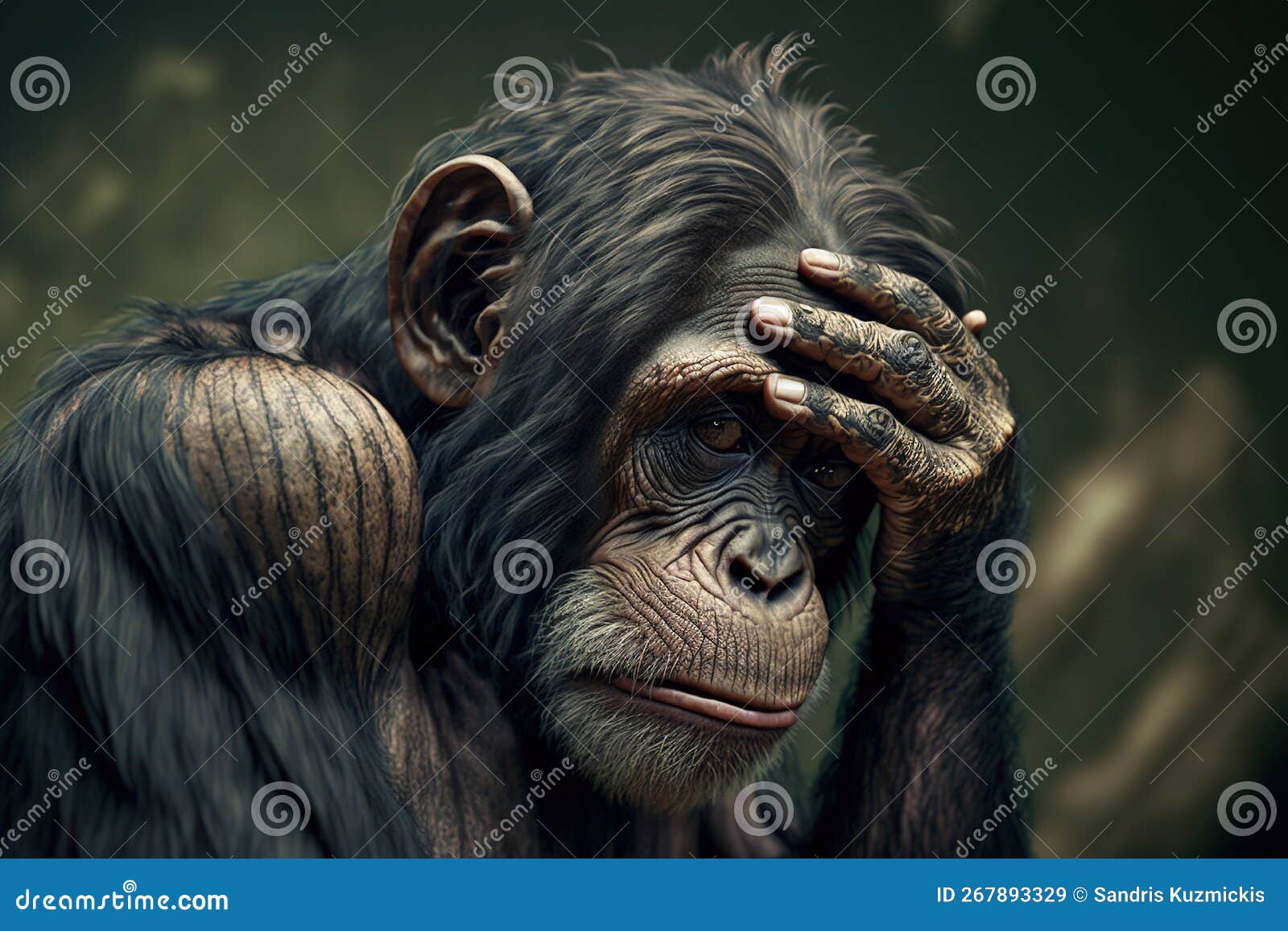 Monkey Making Facepalm Gesture Royalty-Free Stock Photo | CartoonDealer ... Monkey Making Facepalm Gesture Royalty-Free Stock Photo | CartoonDealer ...