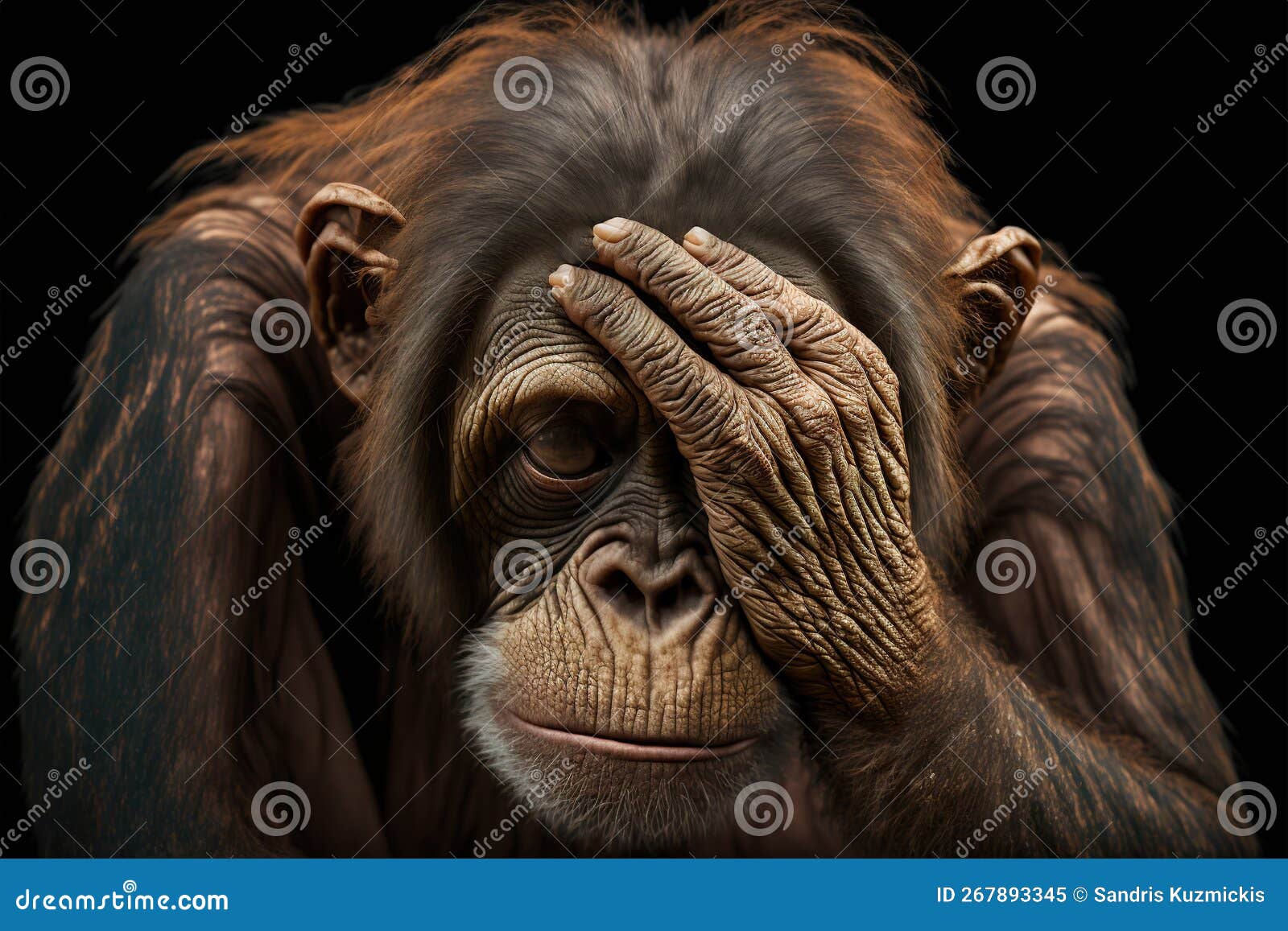Monkey Making Facepalm Gesture Royalty-Free Stock Photo | CartoonDealer ... Monkey Making Facepalm Gesture Royalty-Free Stock Photo | CartoonDealer ...