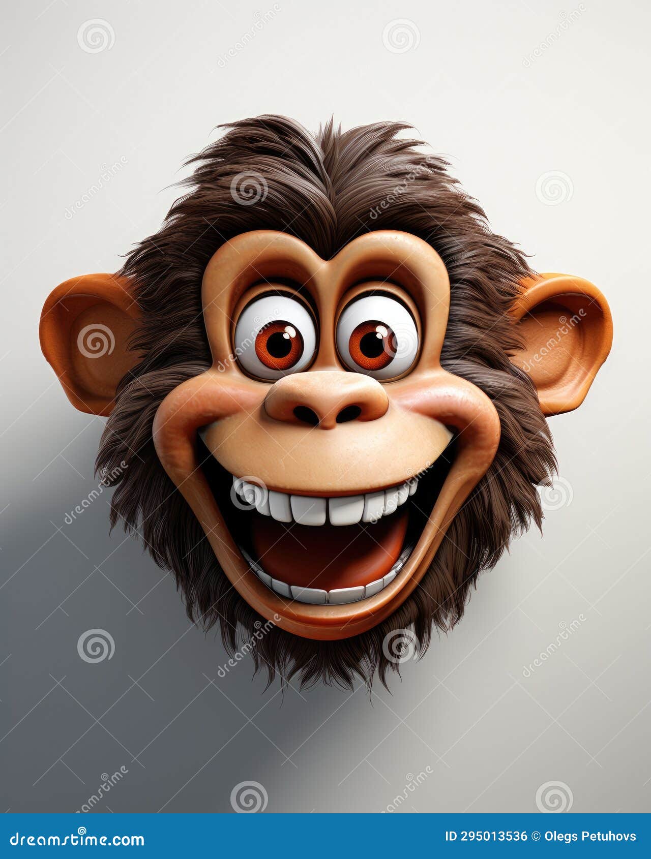 A Monkey Mask with a Big Grin on it S Face. Generative Ai Stock ...