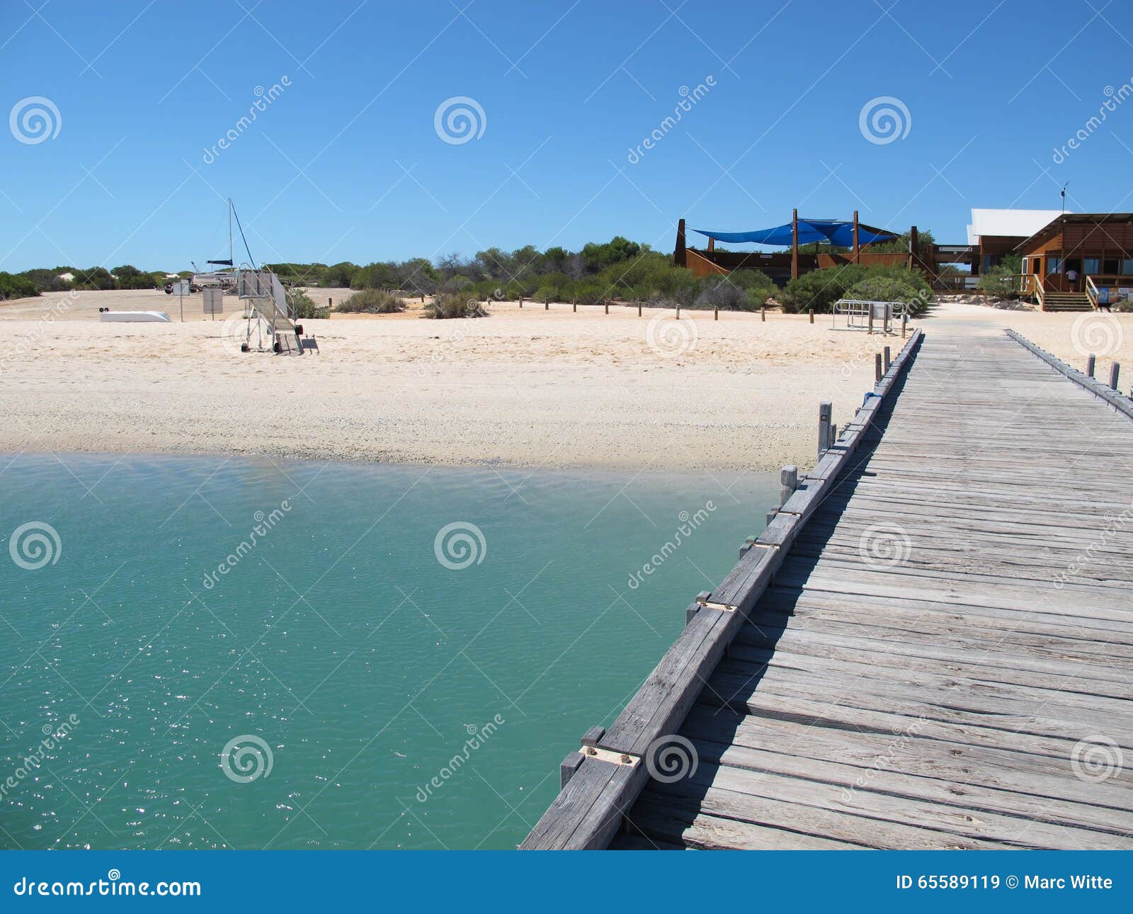 Monkey Mia, Shark Bay, Western Australia Stock Image - Image of ...
