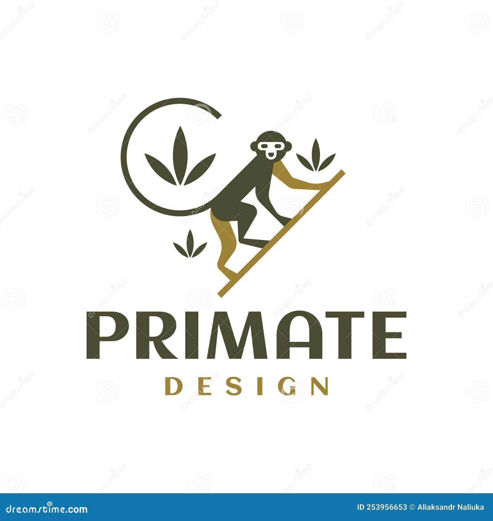 Monkey Modern Logo Design Icon Vector. Stock Illustration ...