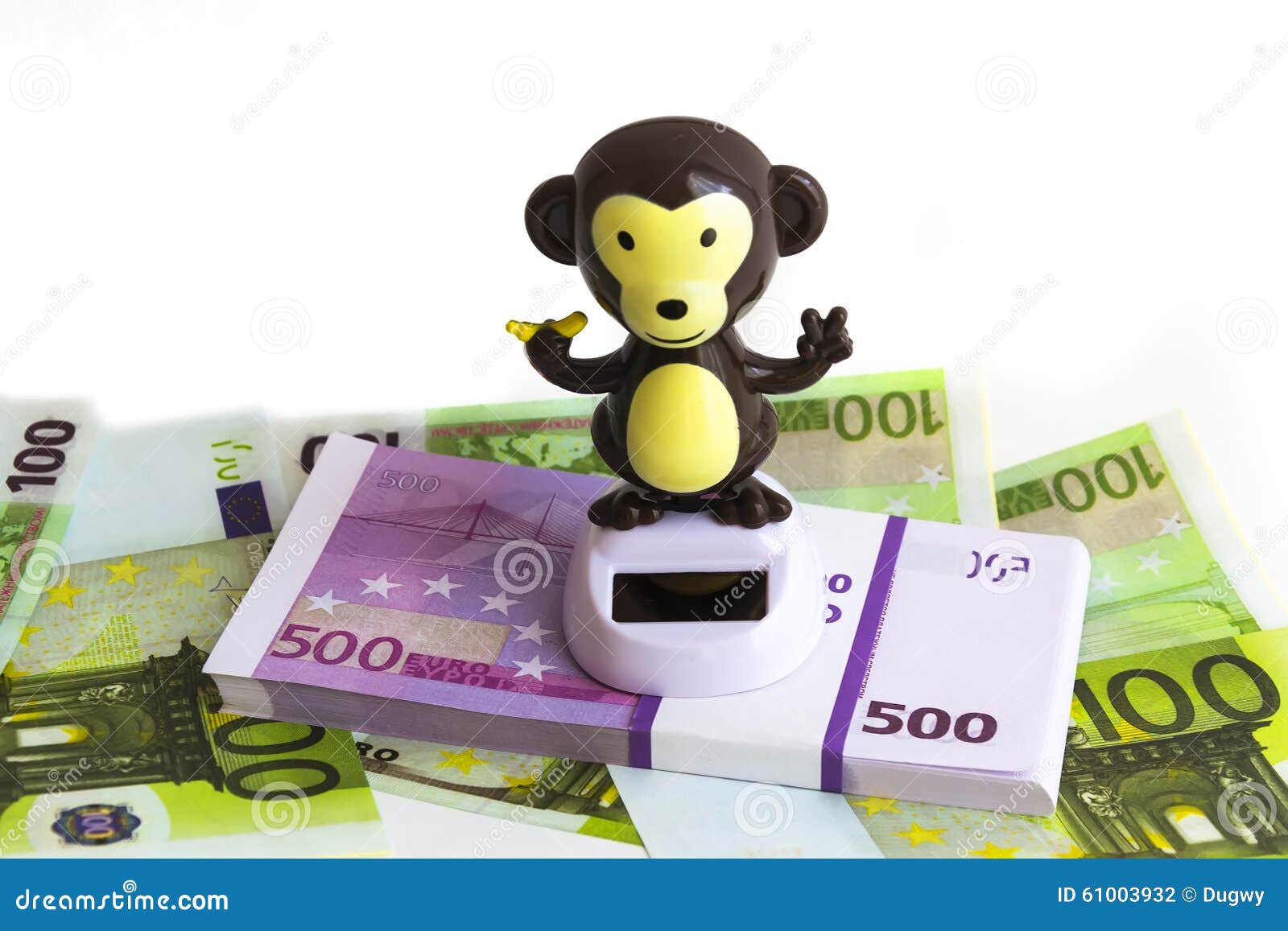 Monkey is on the money stock photo. Image of concept - 61003932