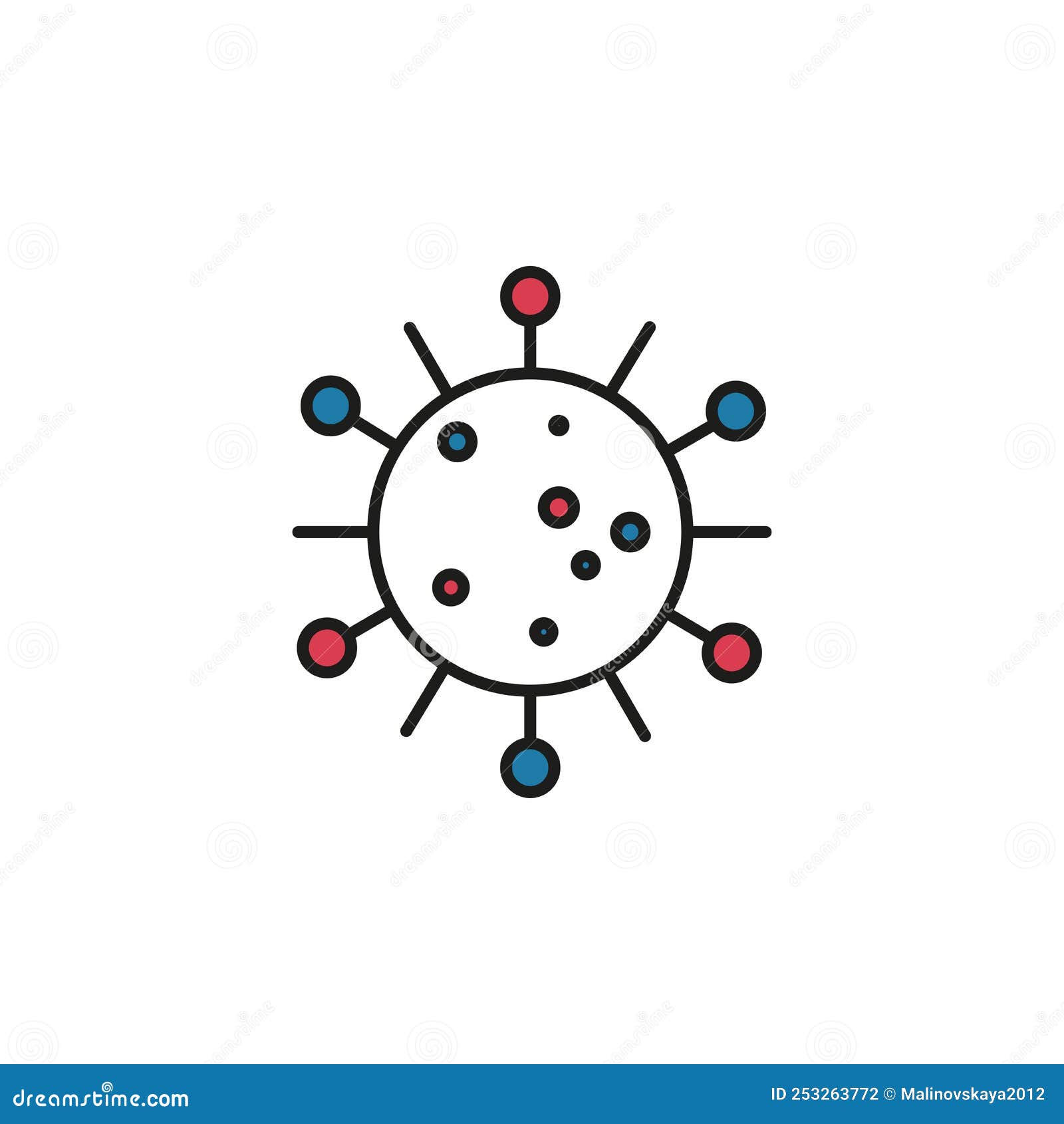 Monkey Pox Simple Isolated Vector Stock Vector - Illustration of ...