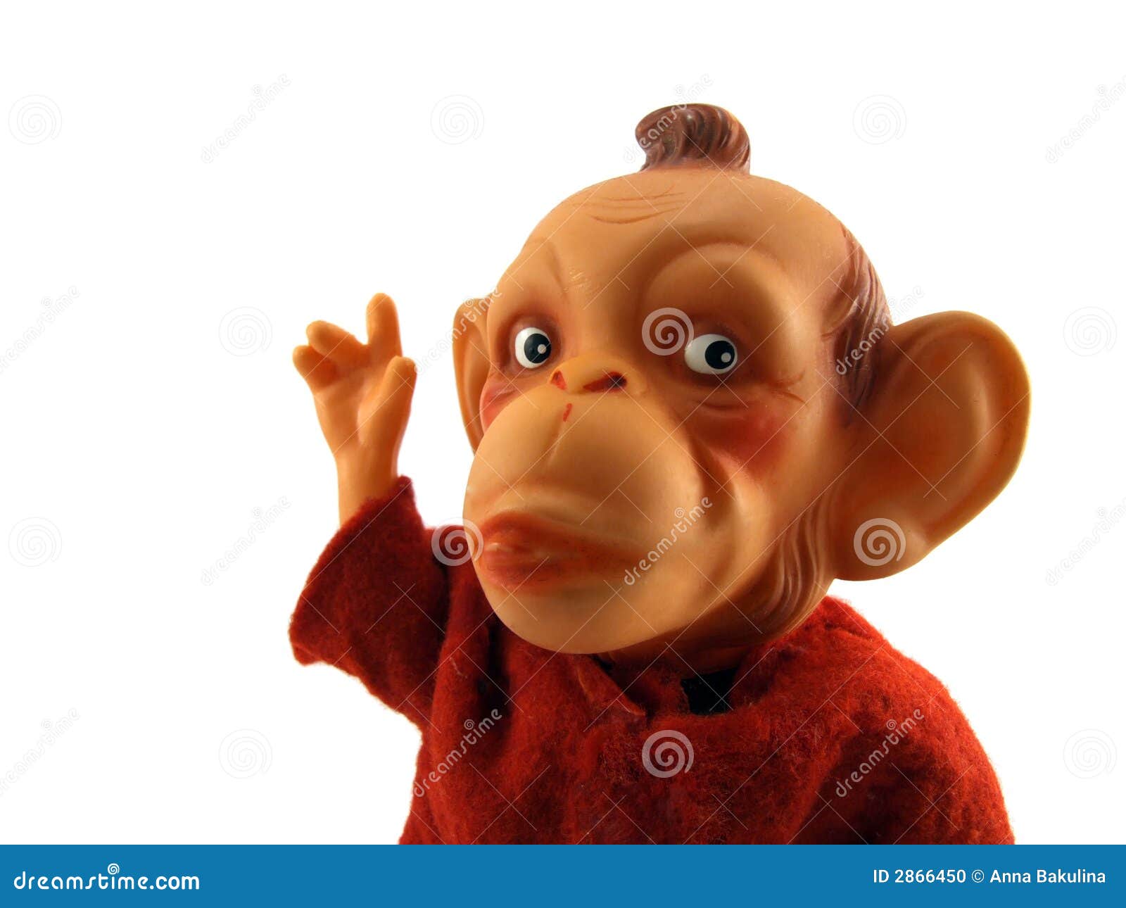 Monkey preaching stock photo. Image of primate, isolated - 2866450