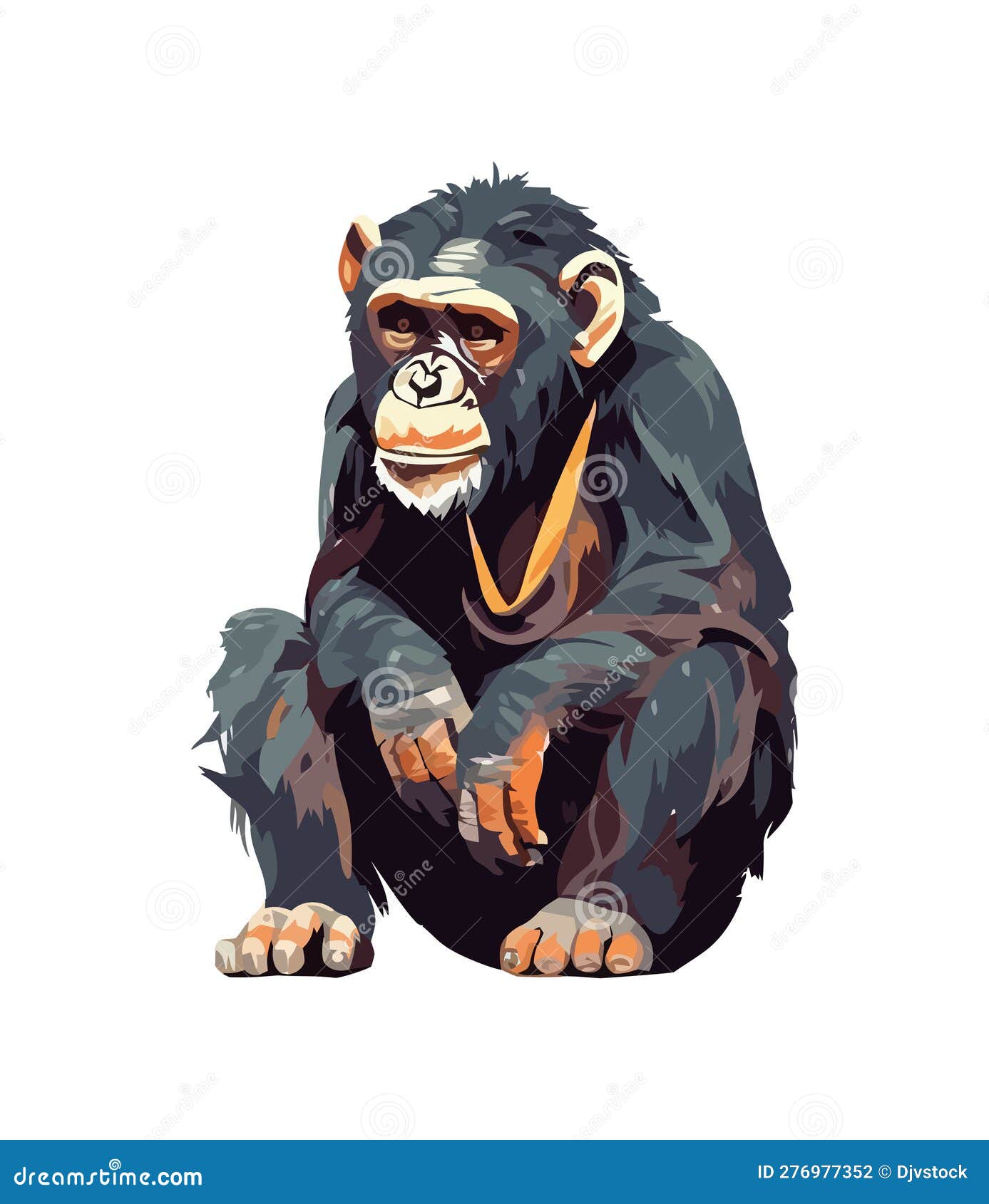 Monkey primate animal stock vector. Illustration of funny - 276977352