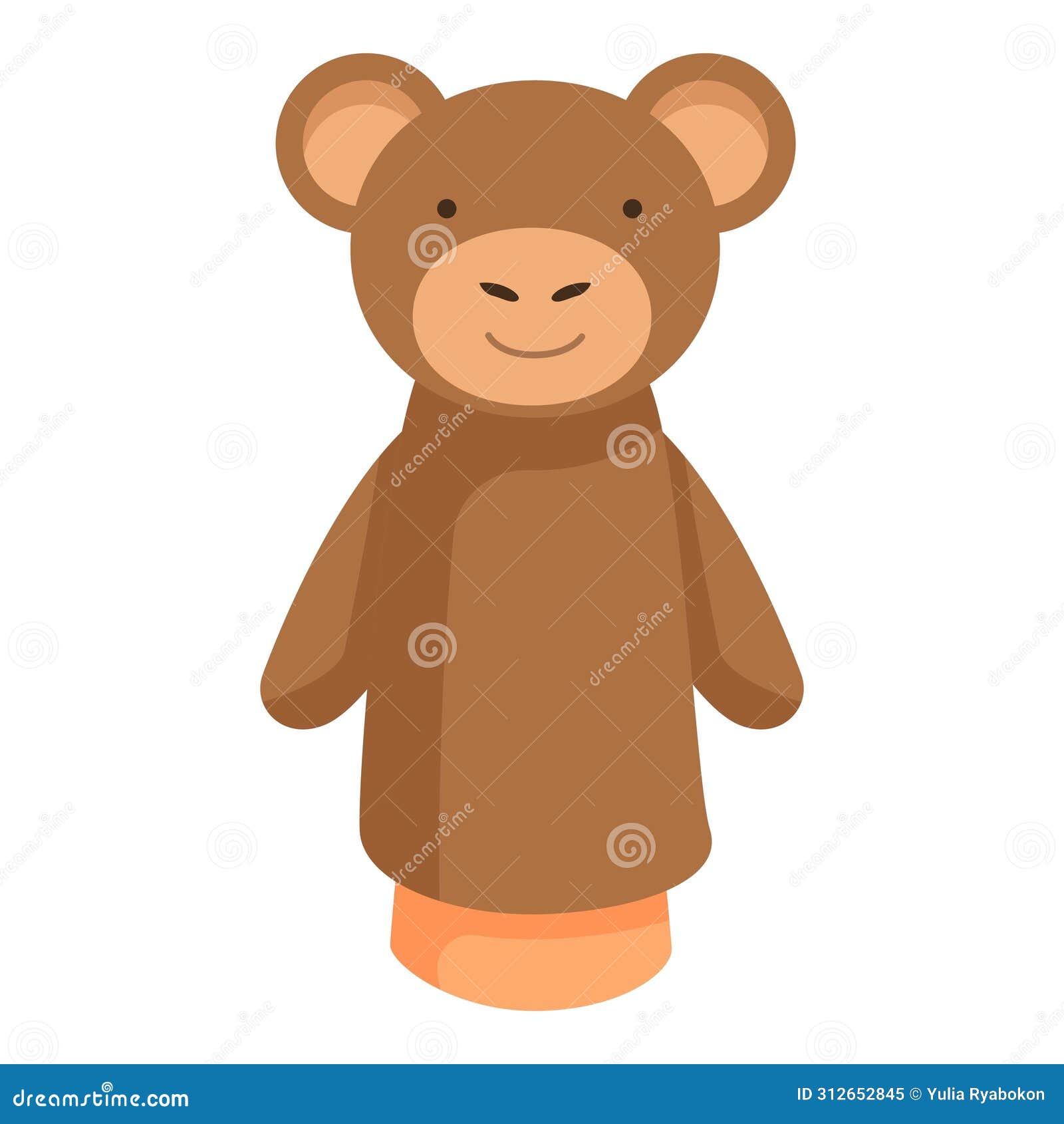 Monkey Puppet Doll Icon Cartoon Vector. Actor Stage Stock Vector ...