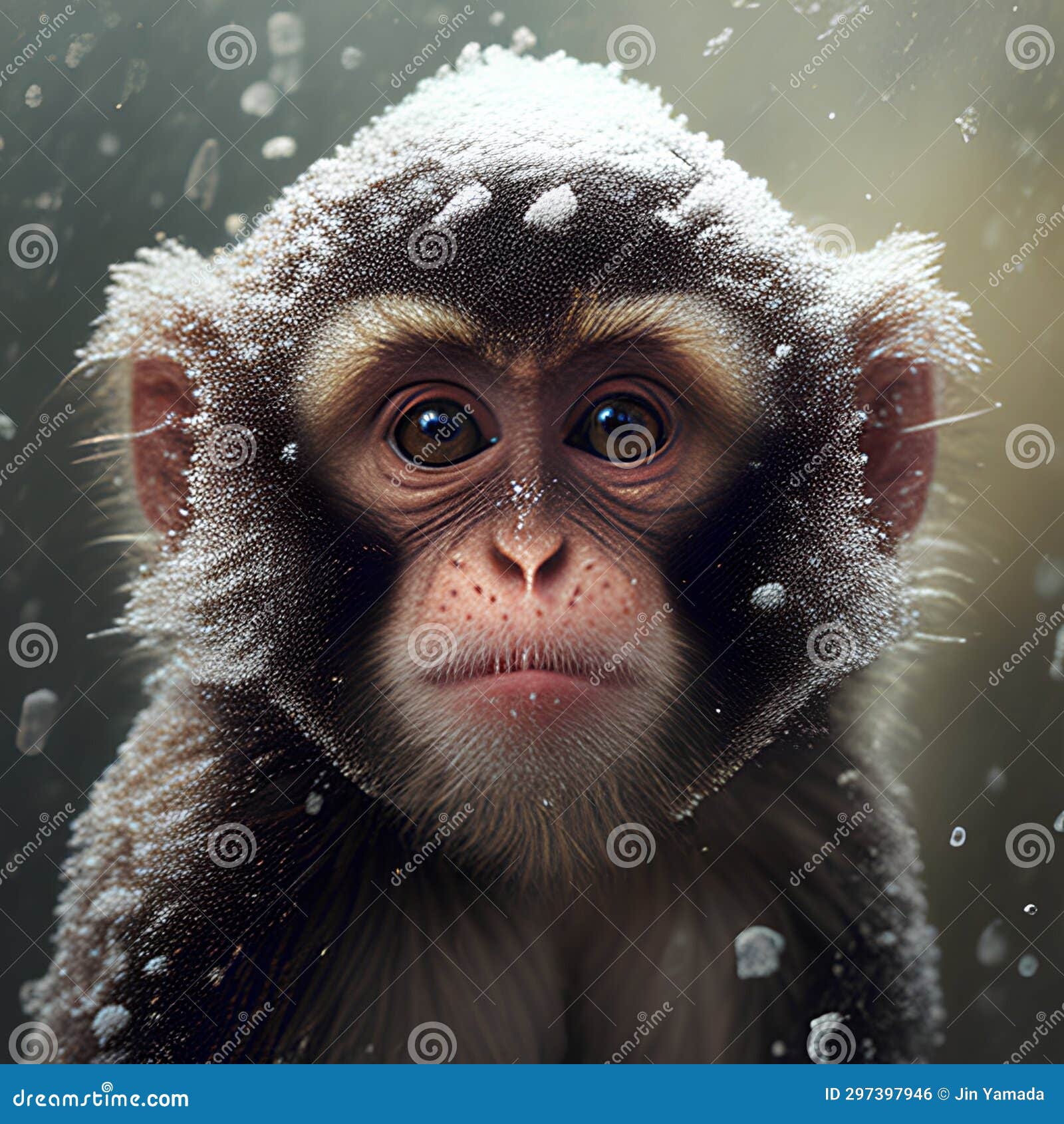 Monkey in the Rain. Monkey in the Rain Stock Illustration ...