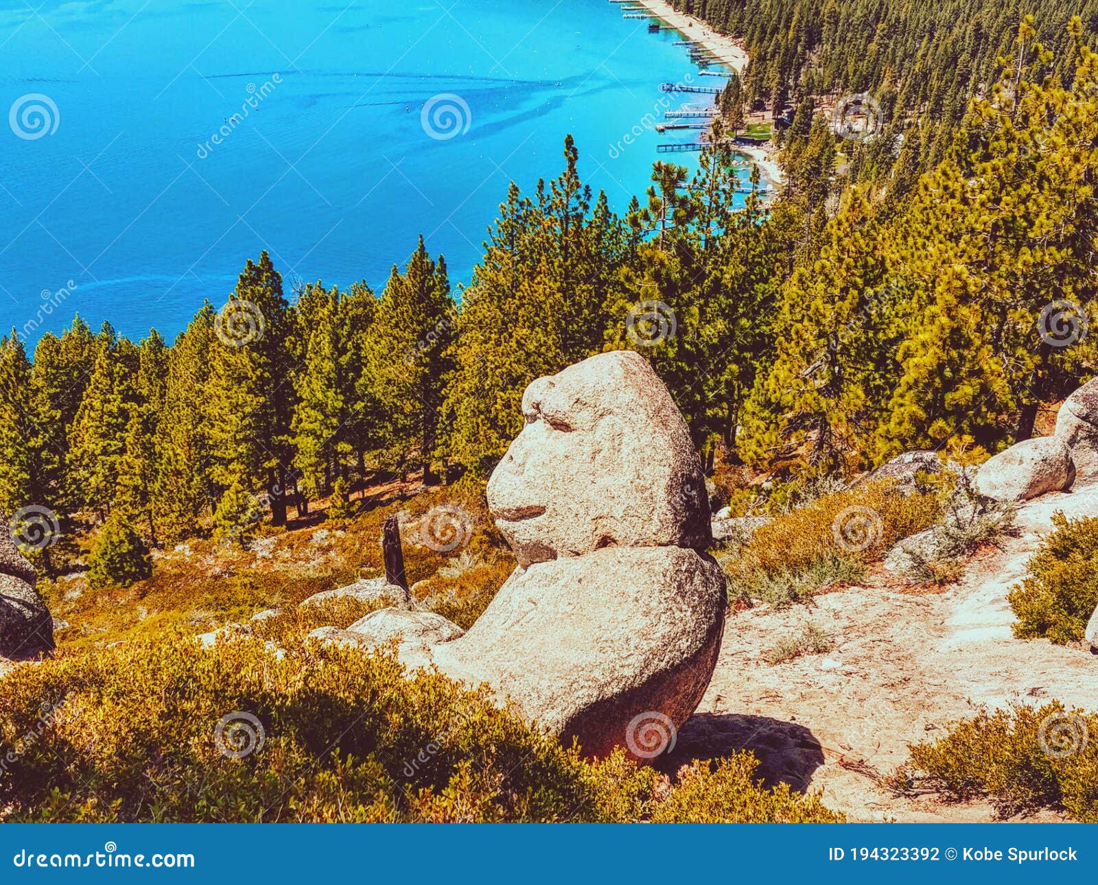 Monkey Rock 6/20/2020 stock photo. Image of laketahoe - 194323392