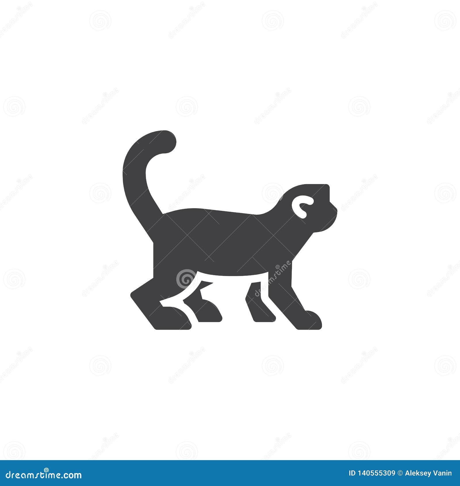 Monkey Side View Vector Icon Stock Vector - Illustration of small ...