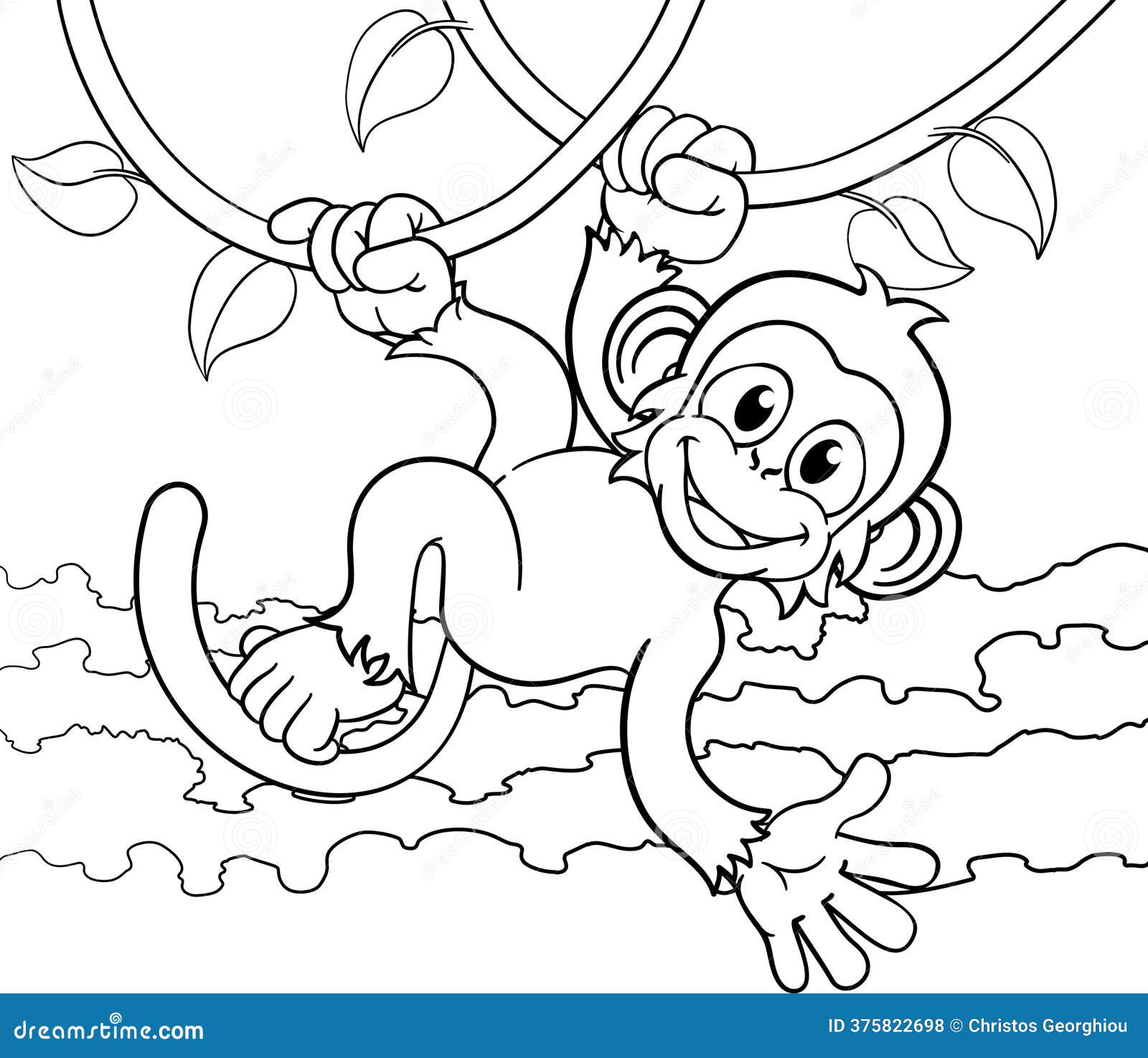 Jungle Vines Flow Over Transparent Background. Rich Green Plants ...