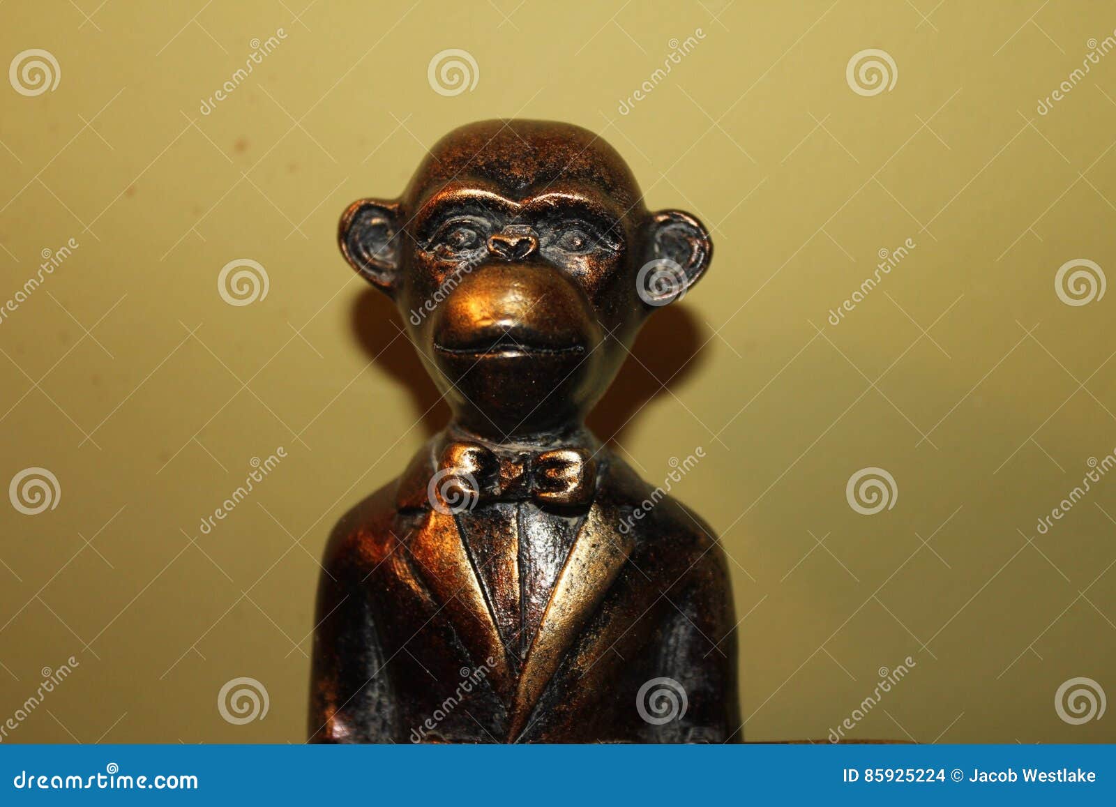 Monkey statue stock photo. Image of blue, animal, brown - 85925224