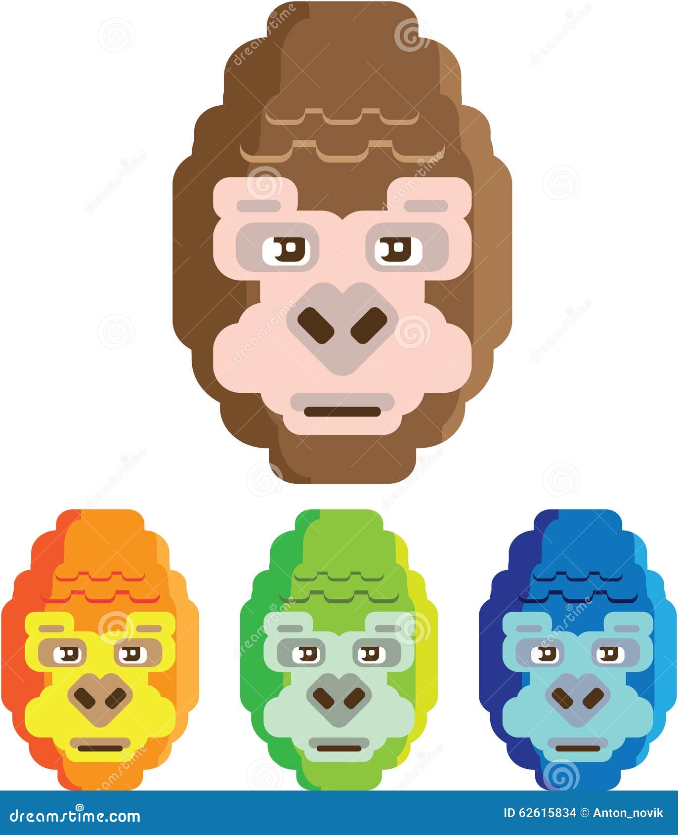 Monkey Stylized Zentangle Style. Ethnic Monkey Vector Illustration ...
