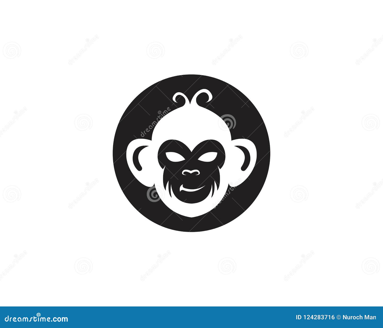 Monkey Symbol Logo and Symbol Stock Vector - Illustration of symbol ...