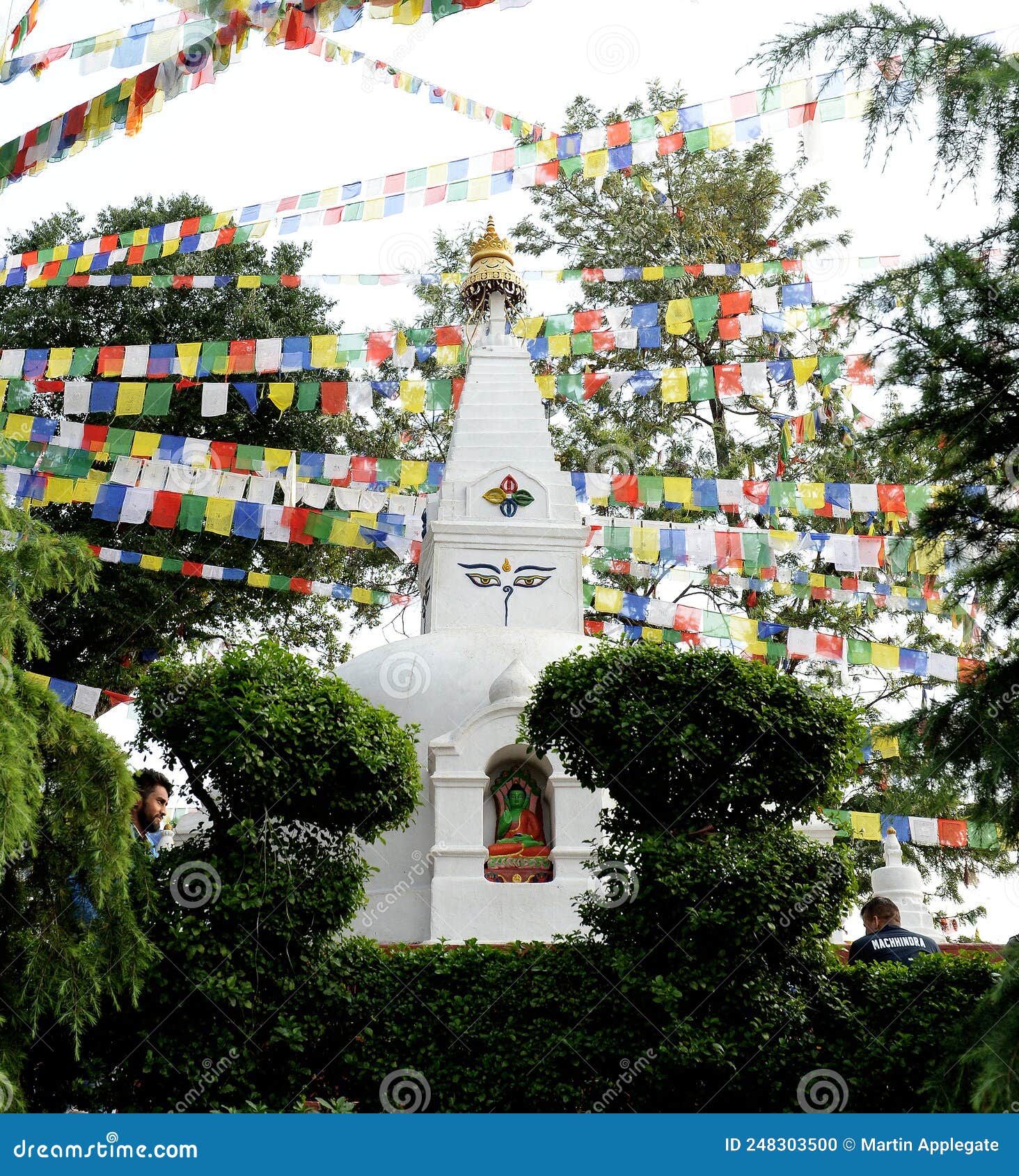 Monkey Temple Architectural Views Stock Photo - Image of stupas ...