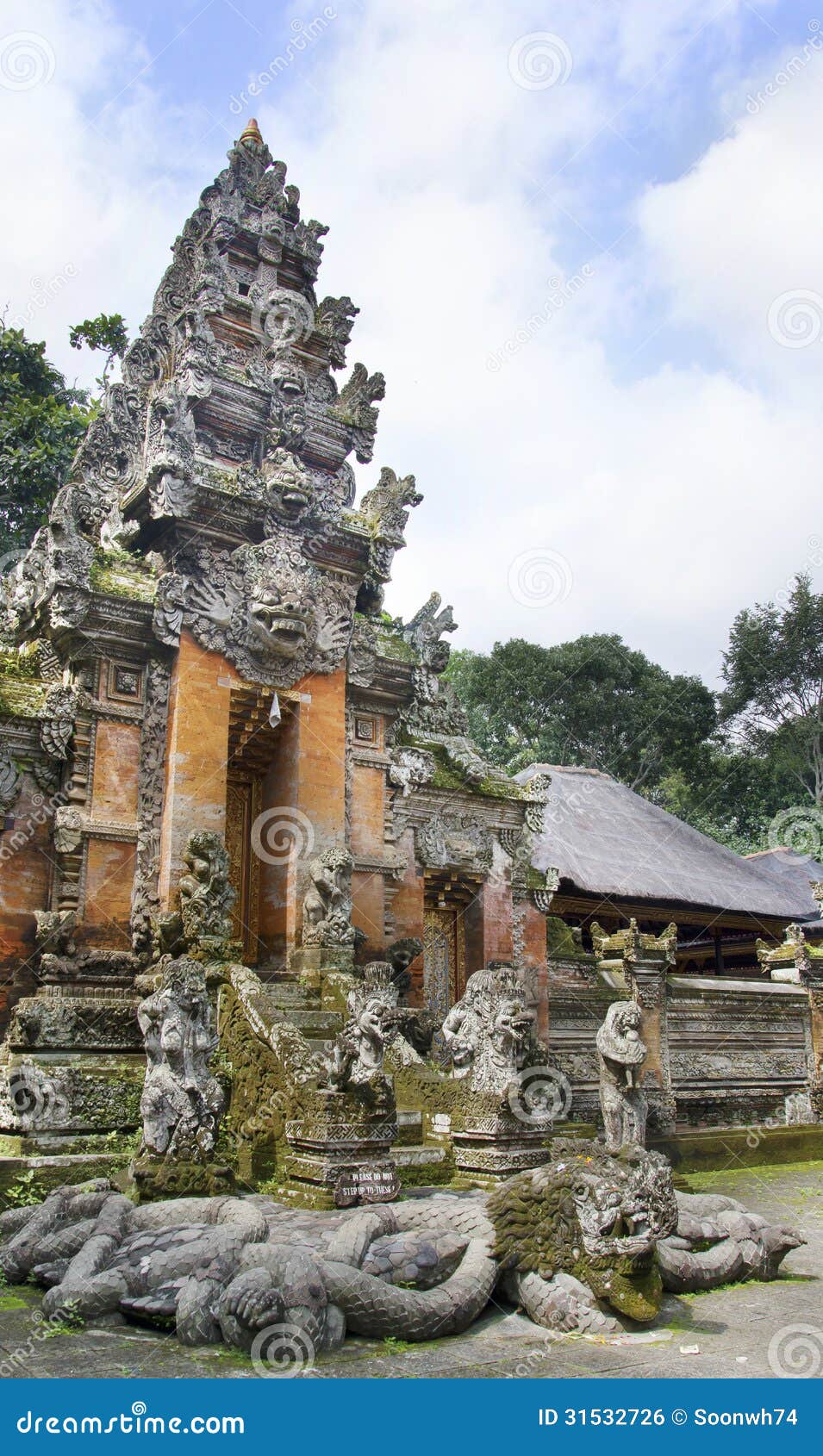 Monkey temple stock photo. Image of hinduism, indonesia - 31532726