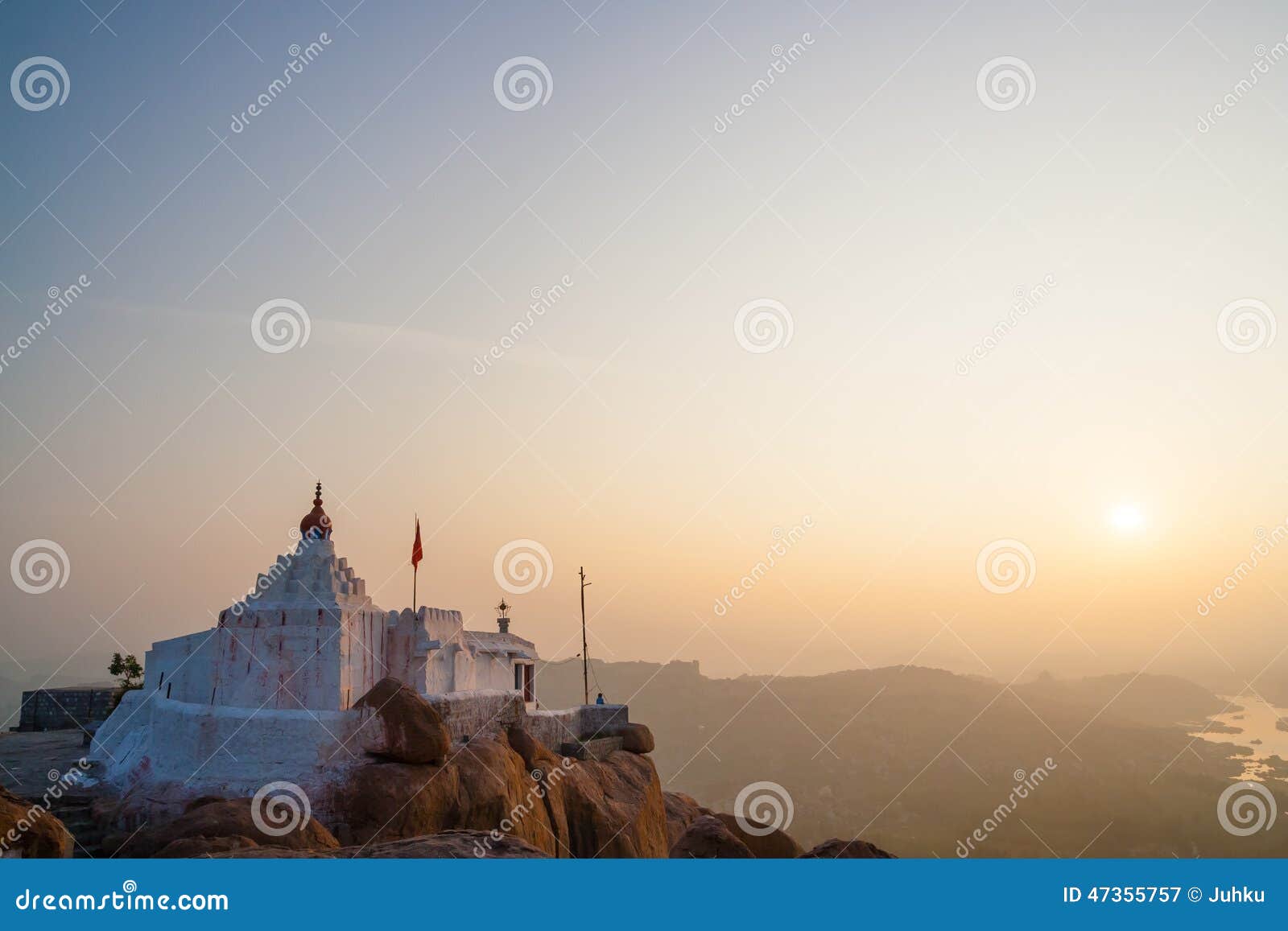 Sunrise In Hampi On Matanga Hill. View From Above, From The Sky ...