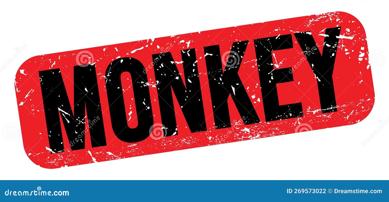 MONKEY Text on Red-black Grungy Stamp Sign Stock Illustration ...