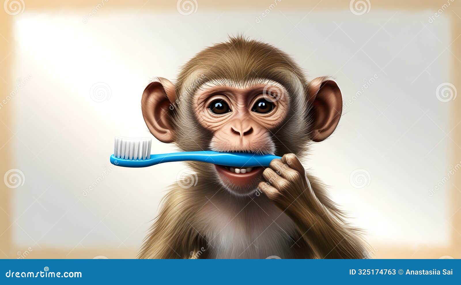 A Monkey with a Tooth in Its Teeth Stock Image - Image of cute, borneo ...