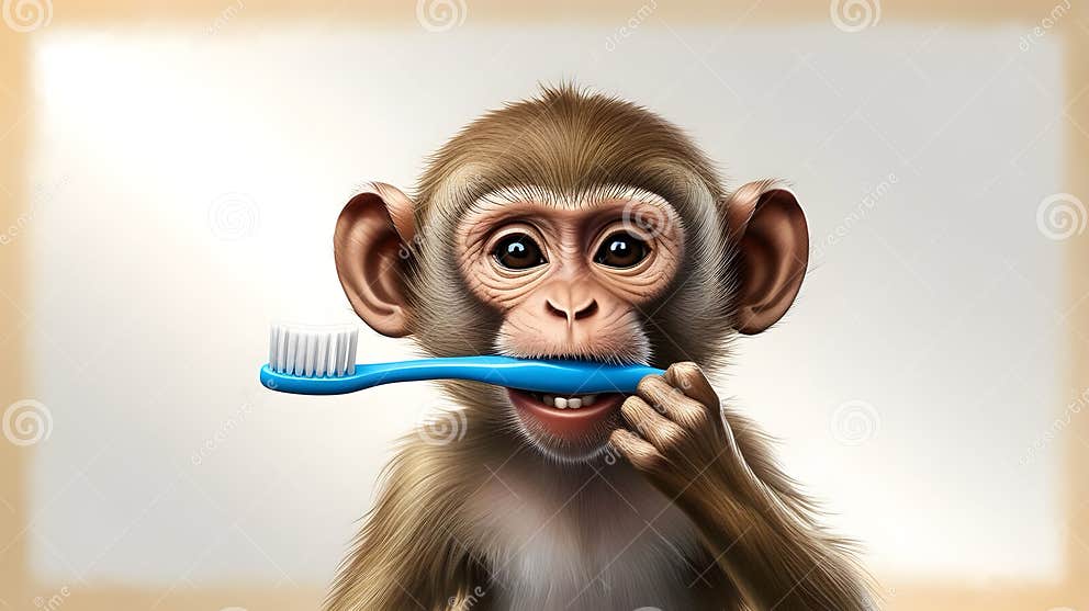 A Monkey with a Tooth in Its Teeth Stock Image - Image of cute, borneo ...