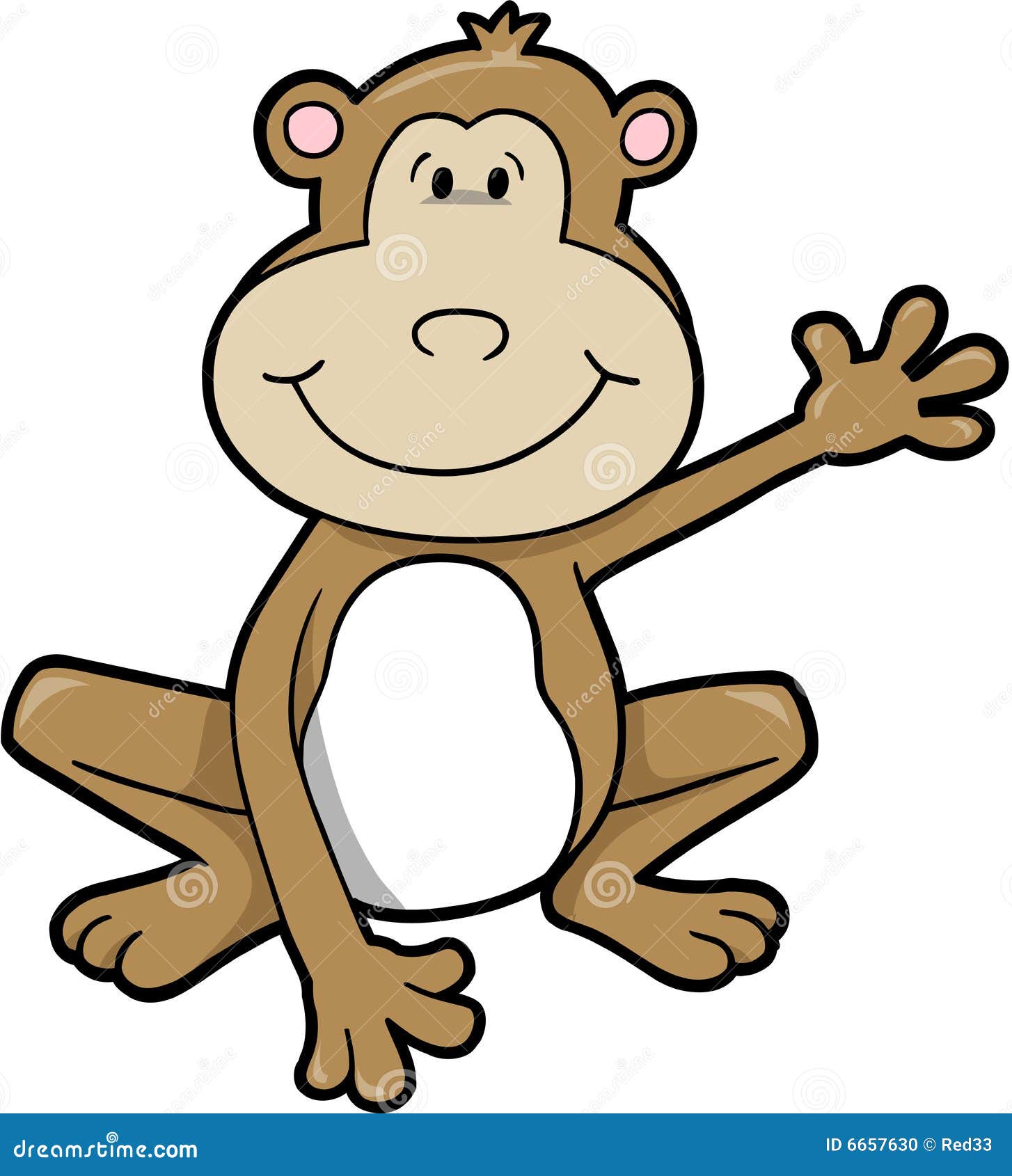 Monkey Vector Illustration Black Silhouette | CartoonDealer.com #140371331