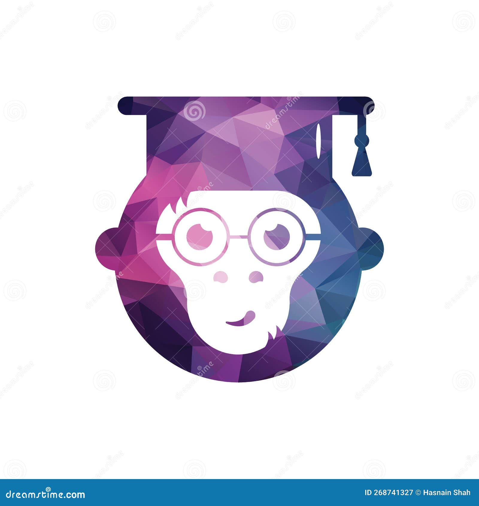 Cute Monkey Logo Vector Design. Stock Vector - Illustration of head ...