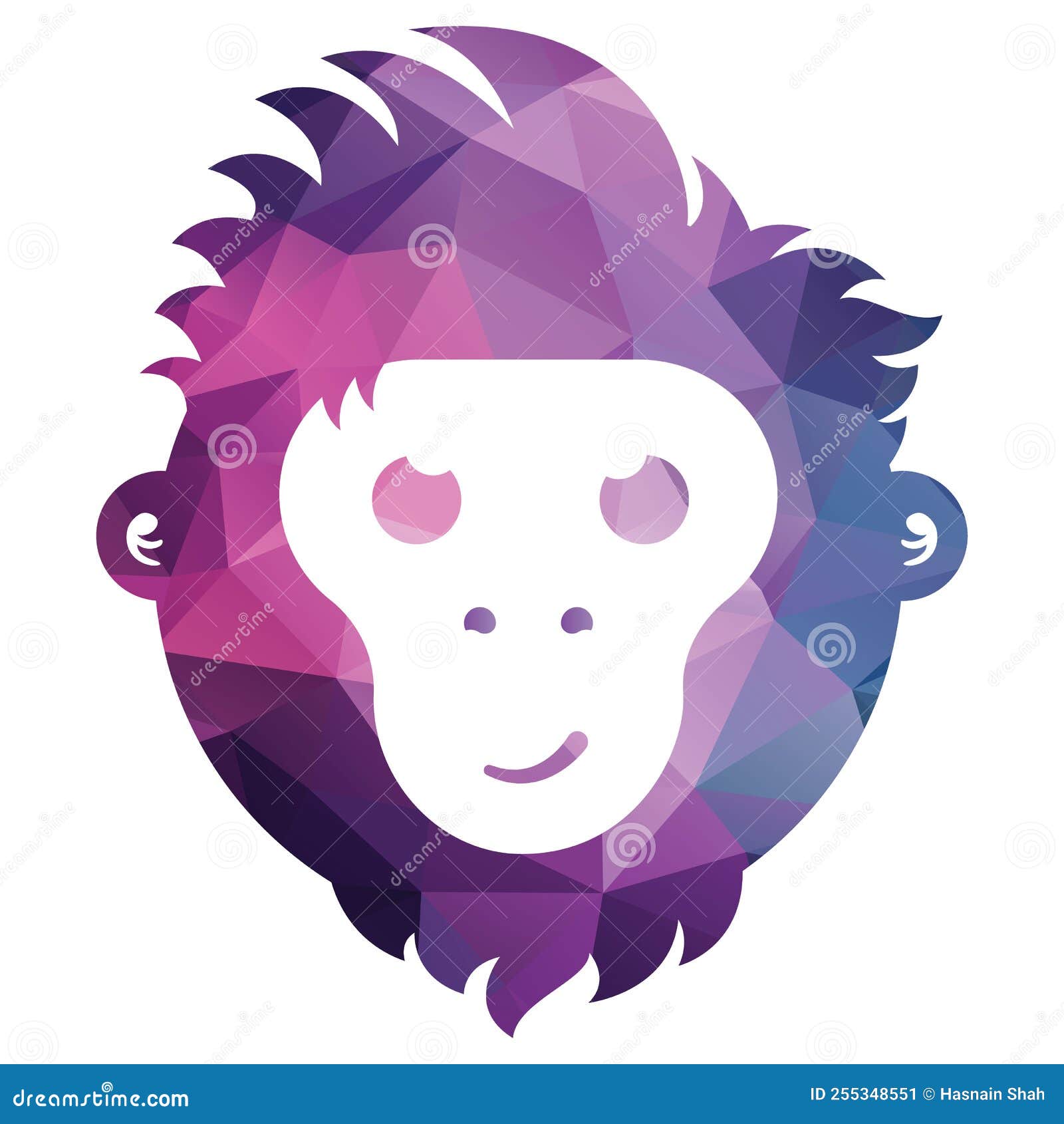 Monkey vector logo design. stock vector. Illustration of animal - 255348551