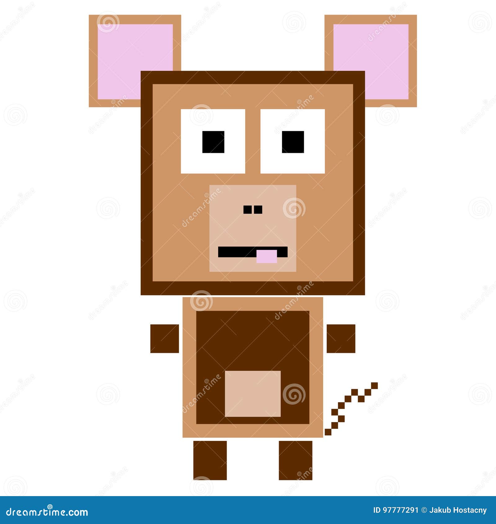 Monkey stock illustration. Illustration of character - 97777291