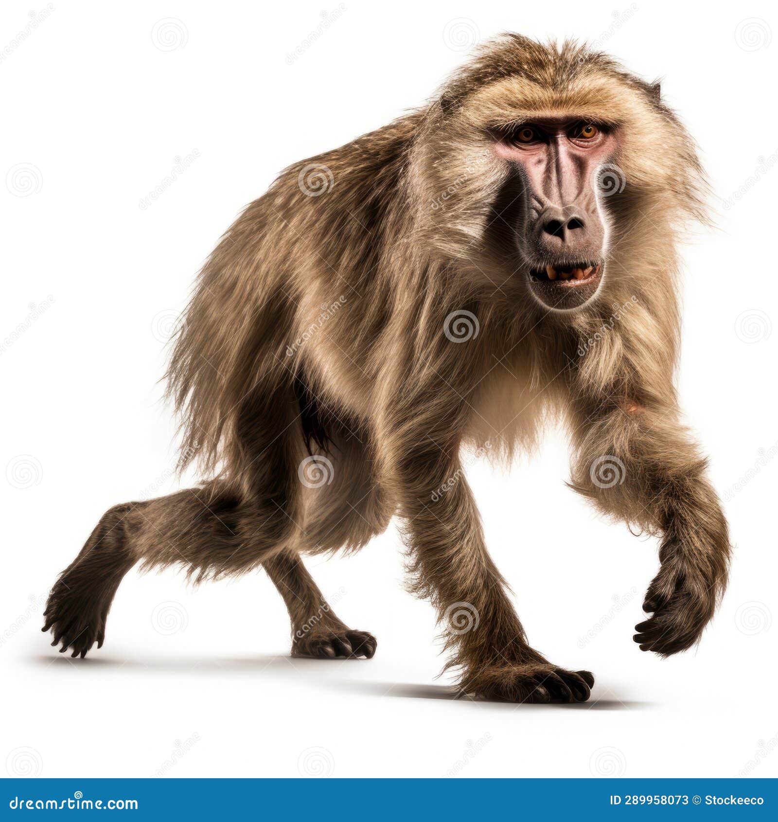 Professional Baboon Photo: Full Body in Motion, 8k Uhd, Isolated on ...